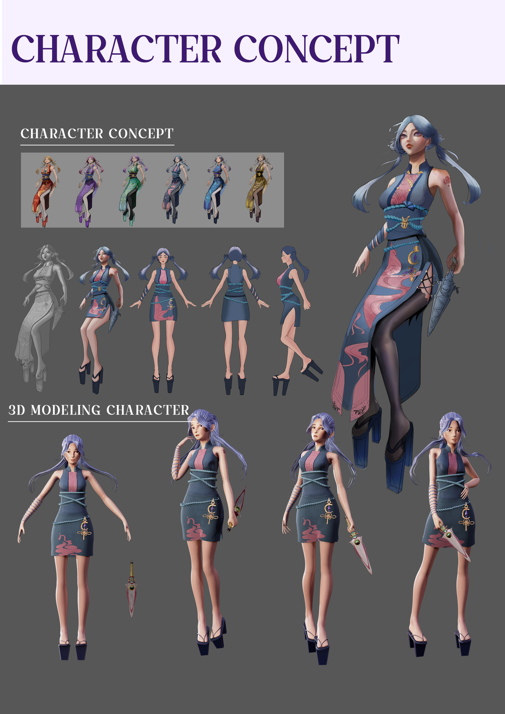 ArtStation - Character design 2D-3D