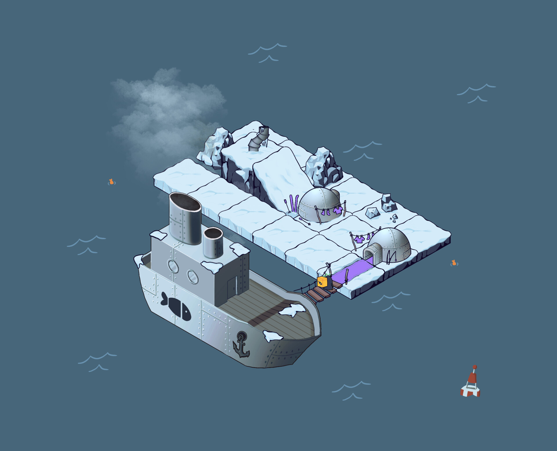 ArtStation - "Fresh Fish delivery" - JAM GAME