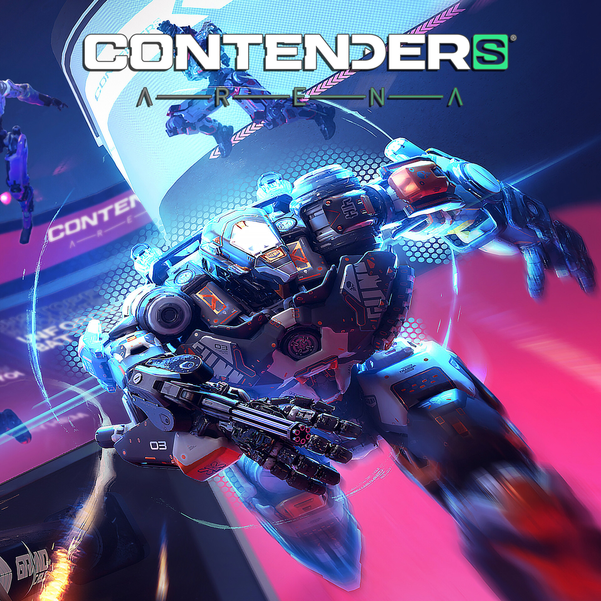 ArtStation - GAMECAN - CONTENDERS:ARENA - KEY ART - 'PURSUIT'