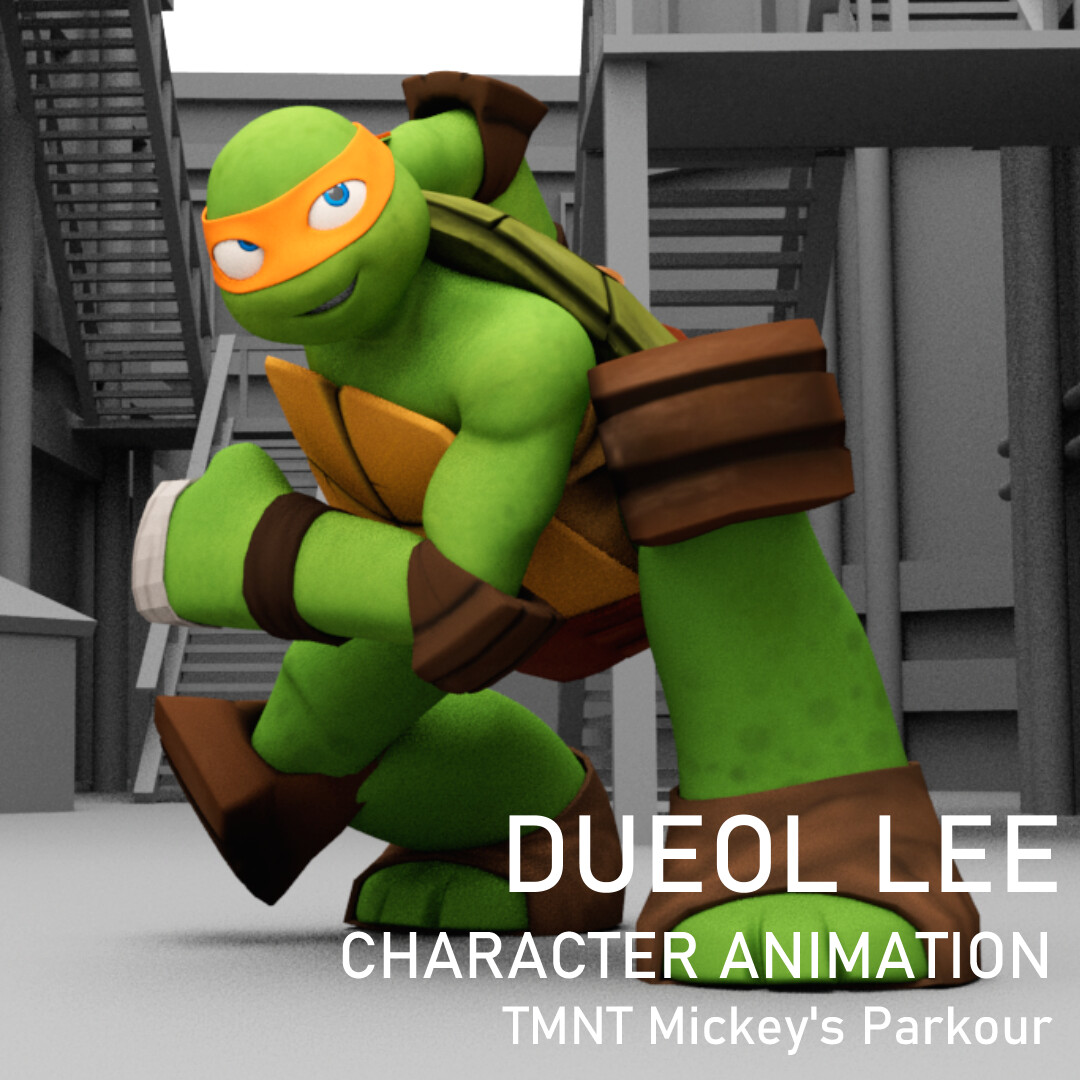 ArtStation - TMNT Mickey's Parkour - Character Animation
