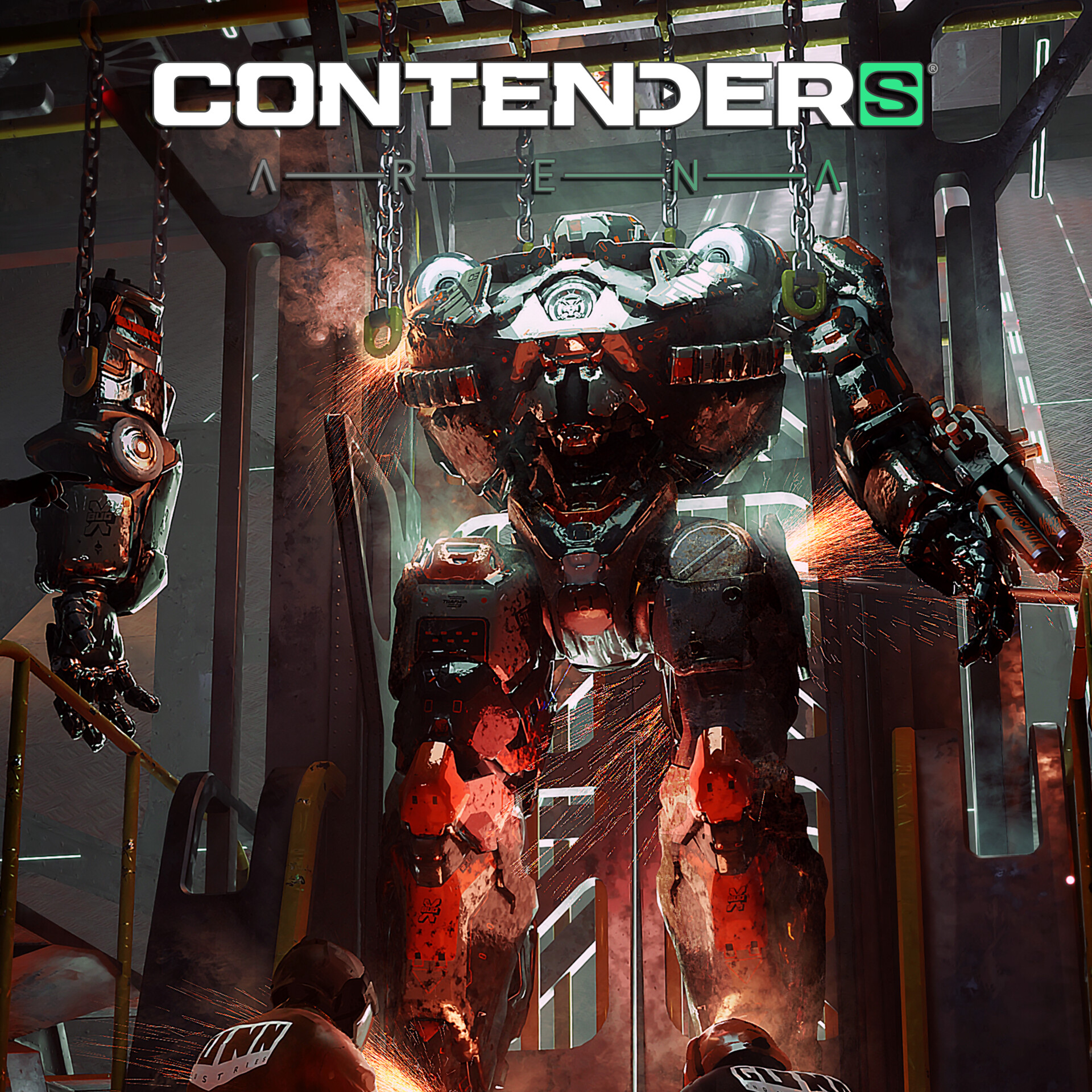 ArtStation - GAMECAN - CONTENDERS:ARENA - KEY ART - 'PIT STOP'