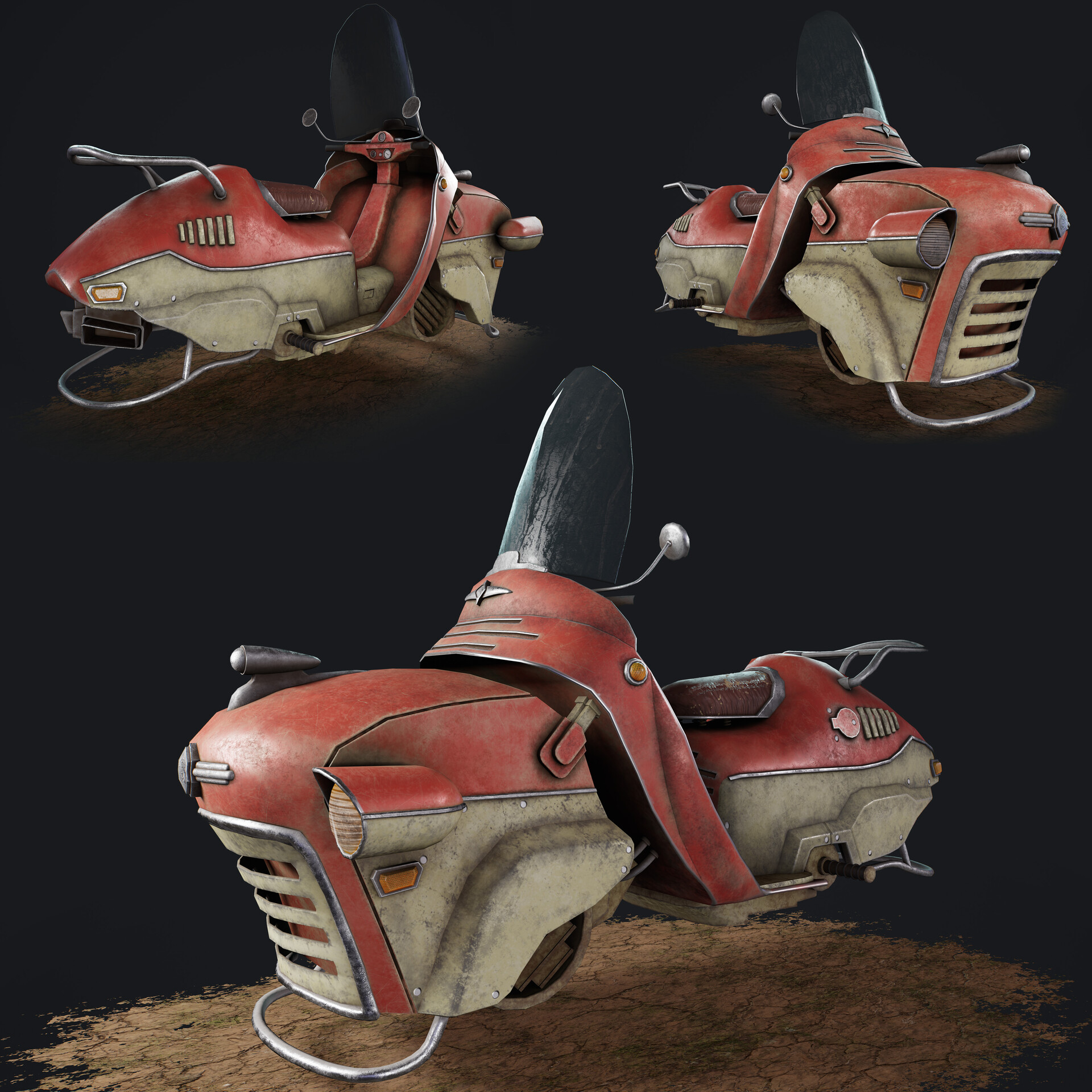 ArtStation - Dieselpunk Hoverbike