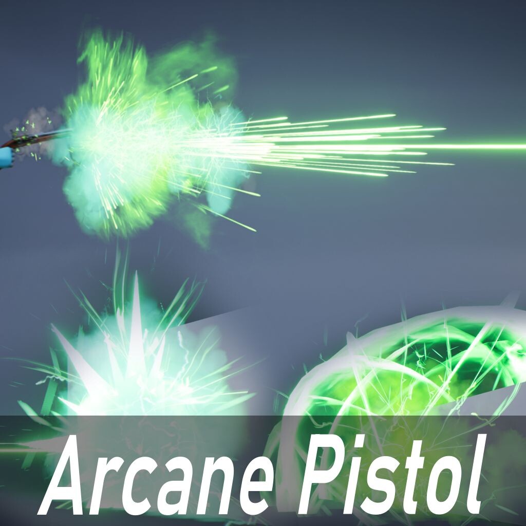 ArtStation - Arcane Energy Pistol Shooting Sequence VFX