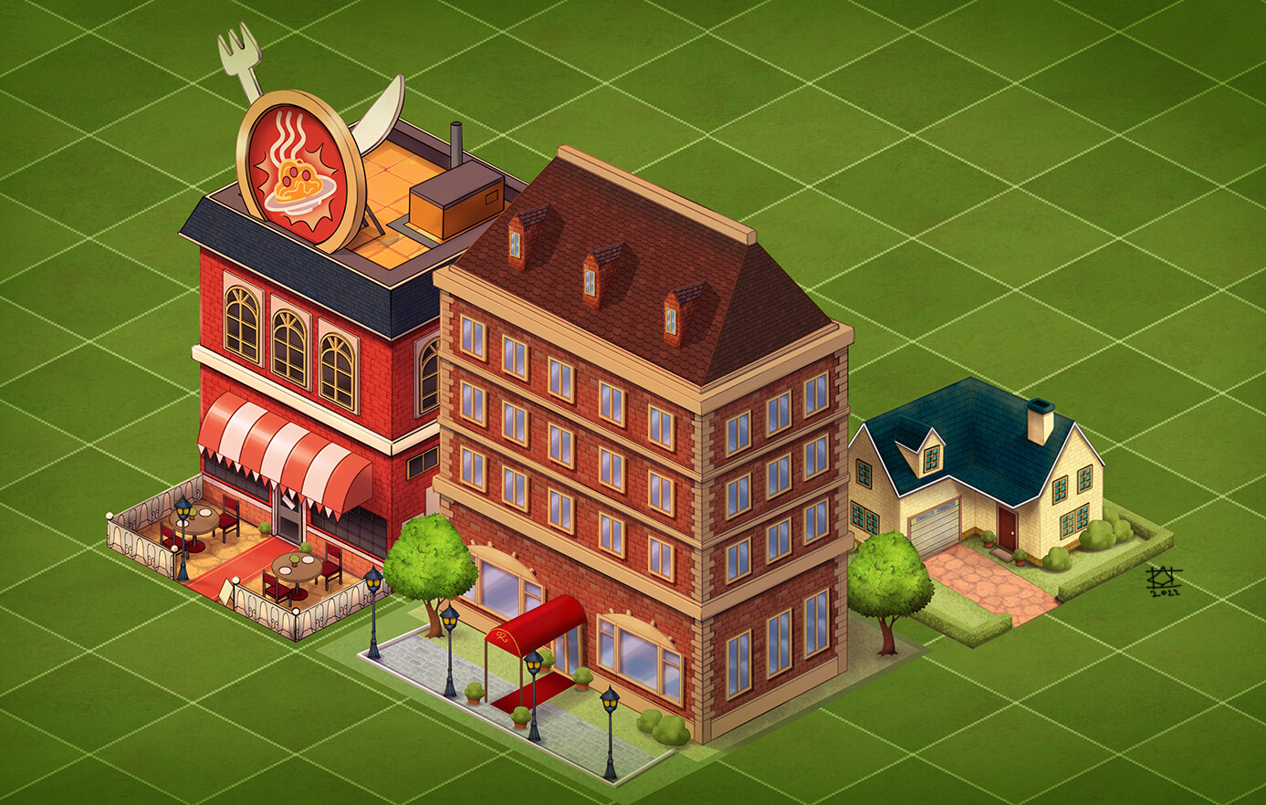 ArtStation - Cubix-Second-World-Concept Art