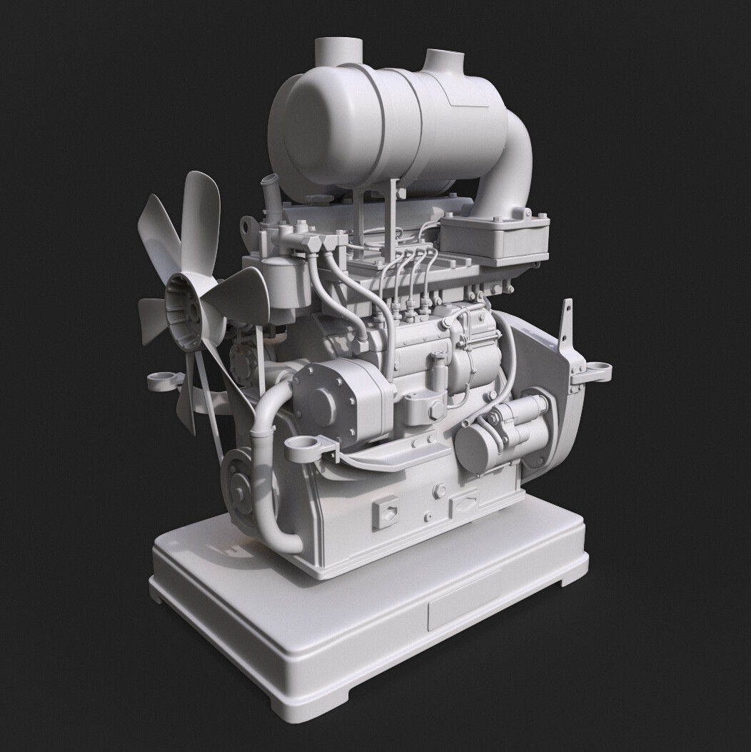 ArtStation - Engine Stand Model