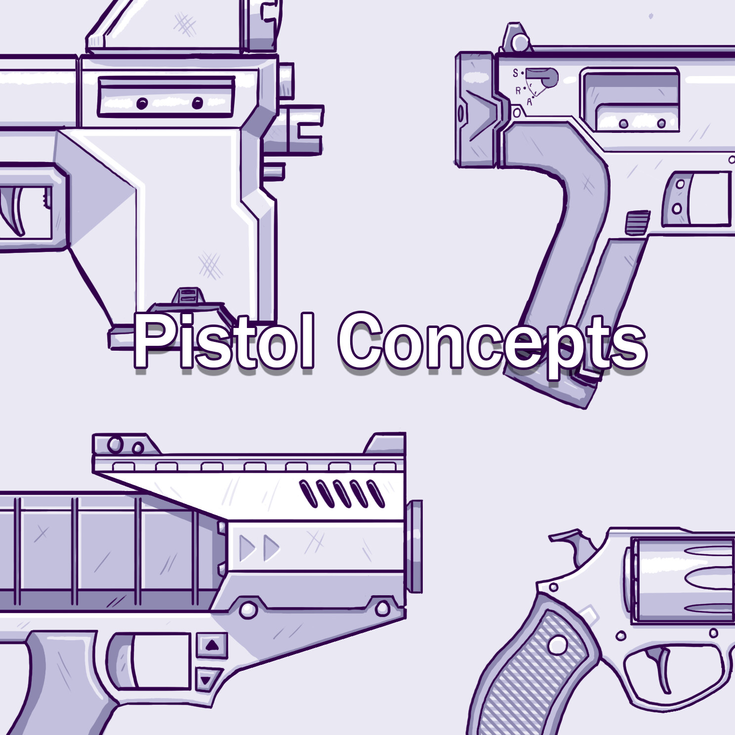 ArtStation - Pistol Concepts