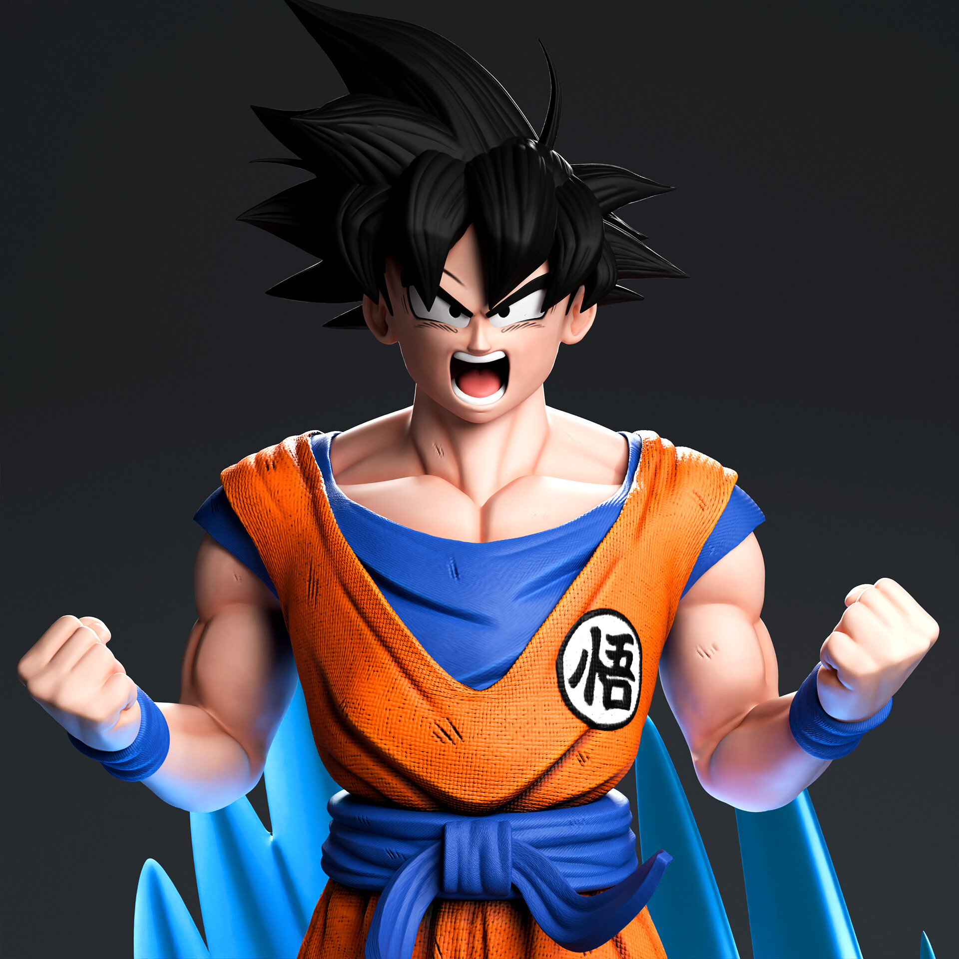 ArtStation - Goku On Namek 3D Statue