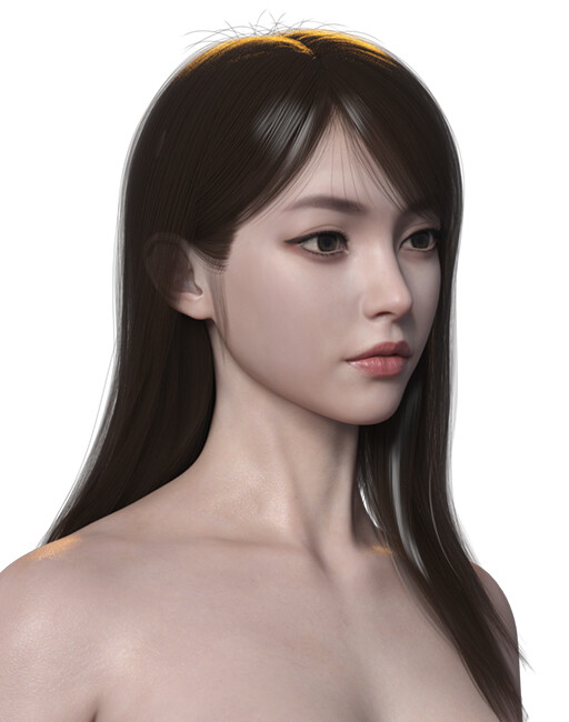 3d character pro - Realistic 3d model Yeon-hee