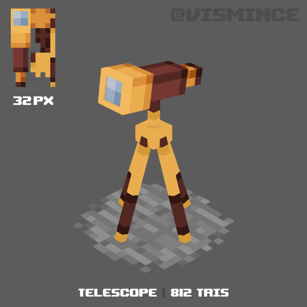 ArtStation - Telescope | Minecraft Fan Art