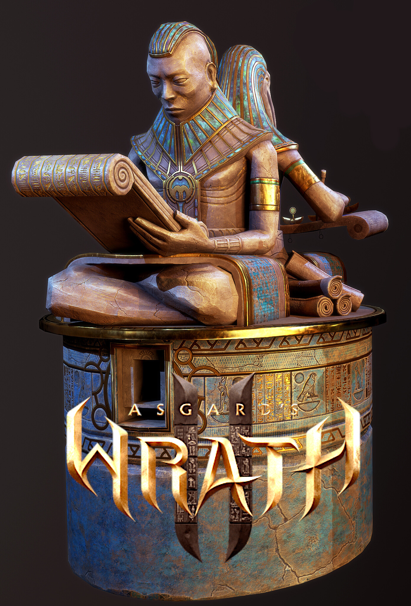 ArtStation - Scrolls Statue