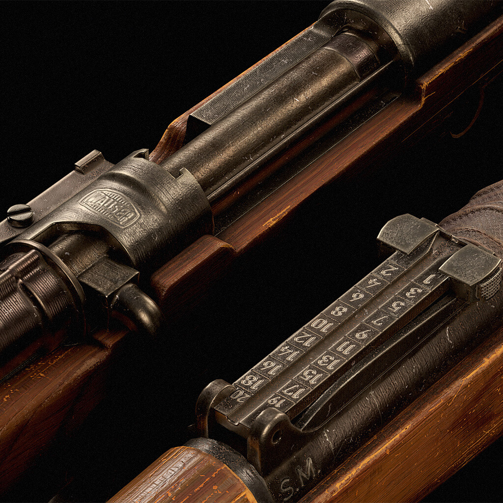 ArtStation - Mauser 98k (Kar98k) bolt-action rifle