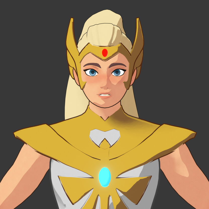 ArtStation - She-ra Cel-shading practice