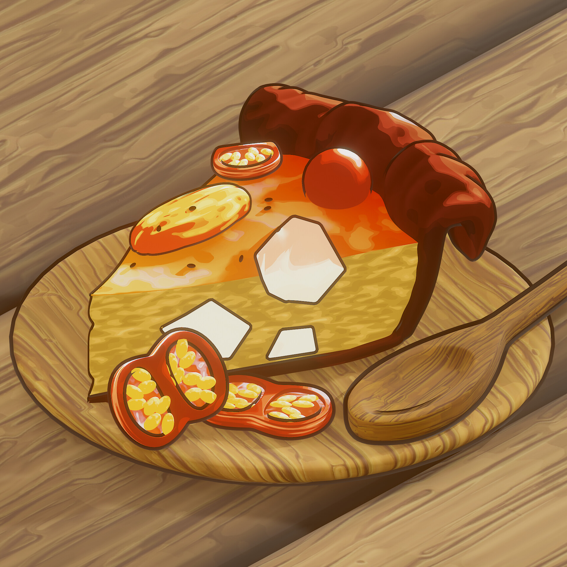 ArtStation - Man Eating Pie Tart