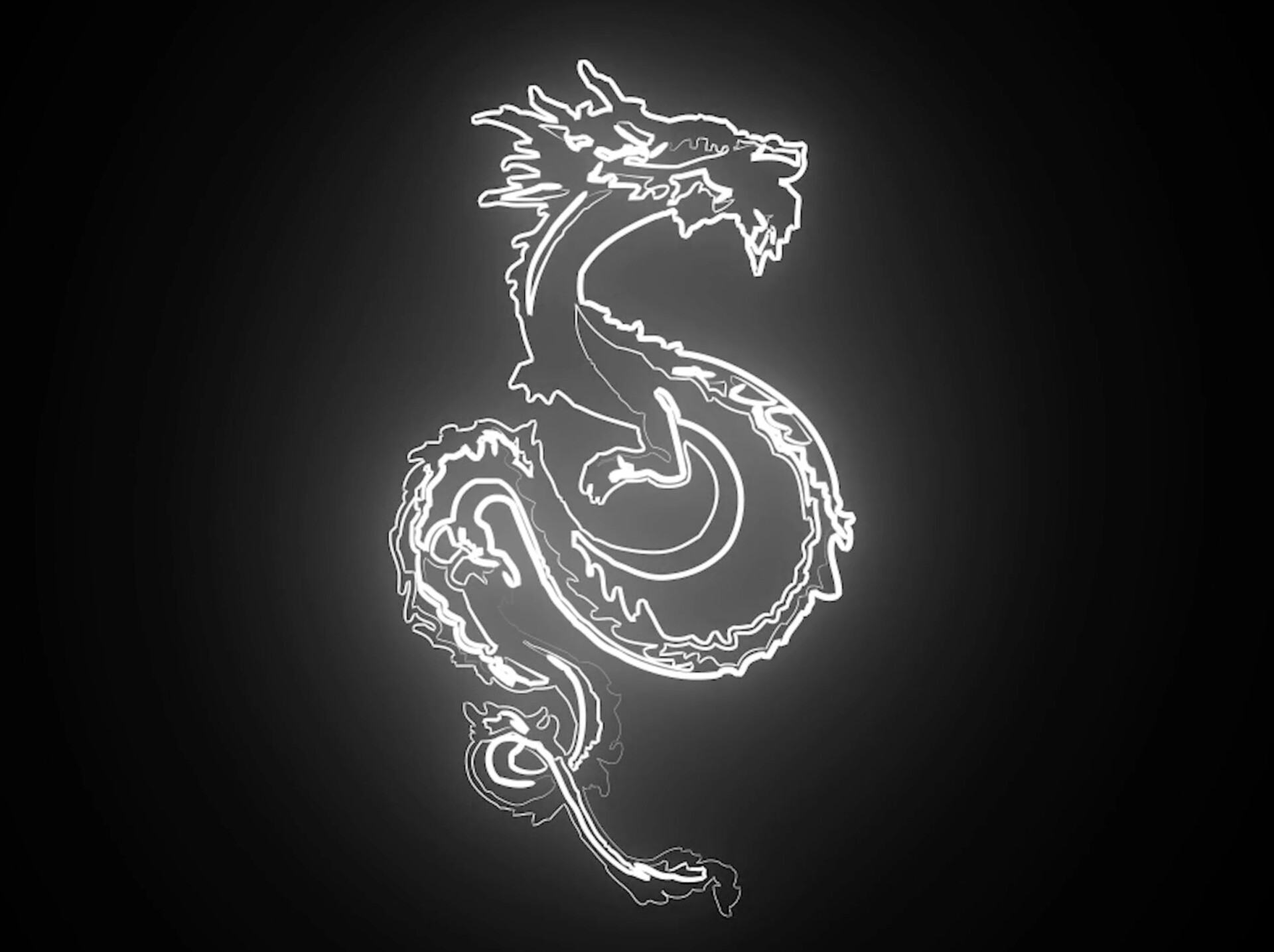 ArtStation - Neon dragon