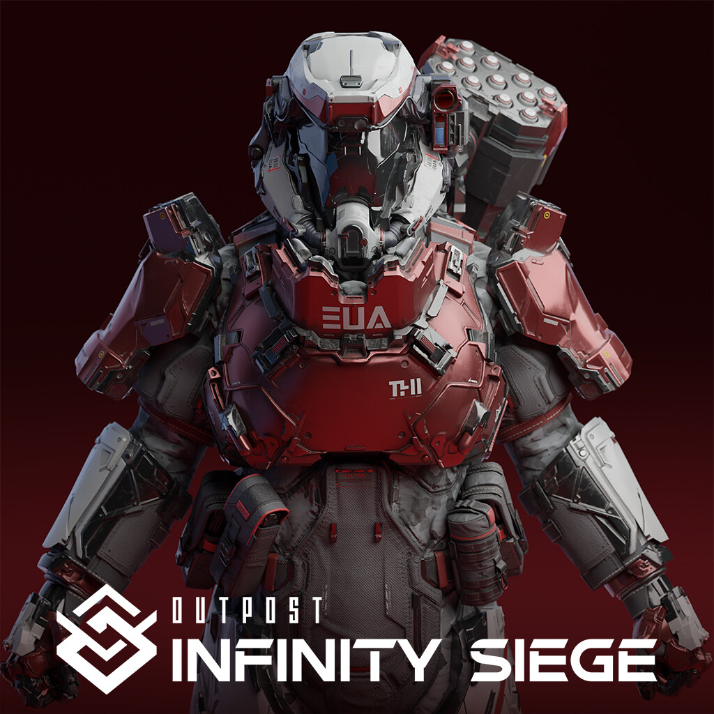 ArtStation - Outpost: Infinity Siege/重装前哨 Artillerist/火山象小队-火炮兵