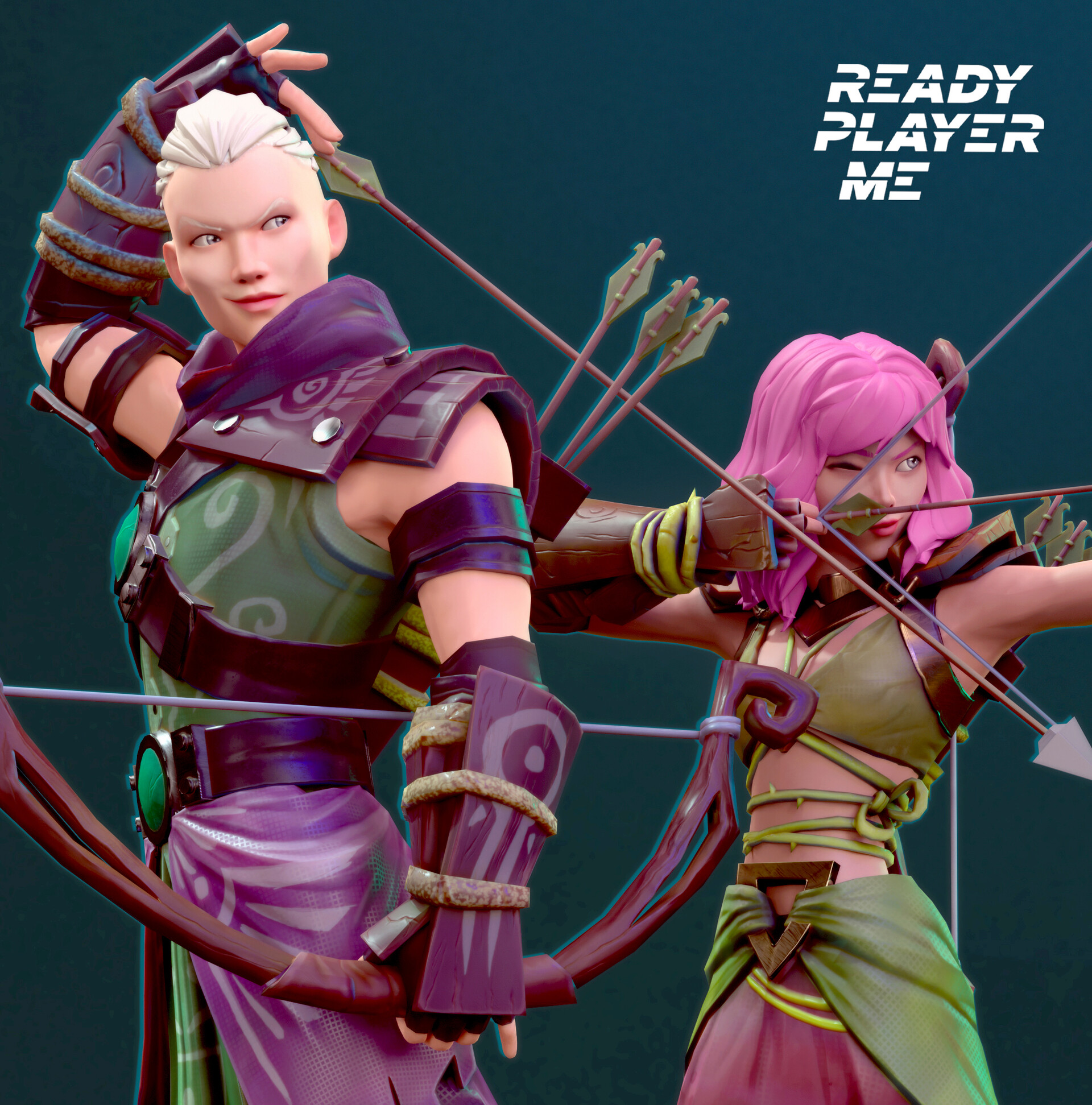 ArtStation - Ready Player Me- Archers - Fantasy Theme