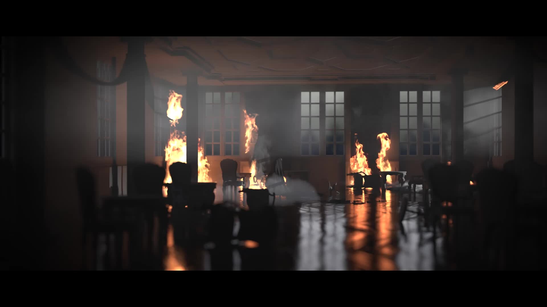 ArtStation - Burning curtains