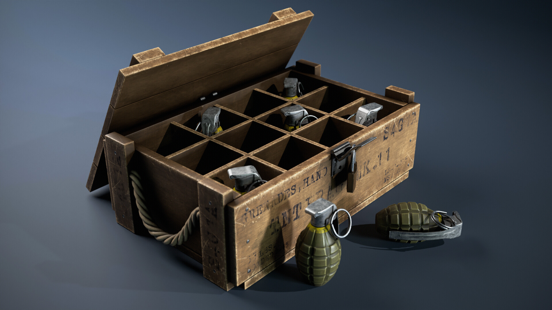 ArtStation - MK 2 Grenades with Case