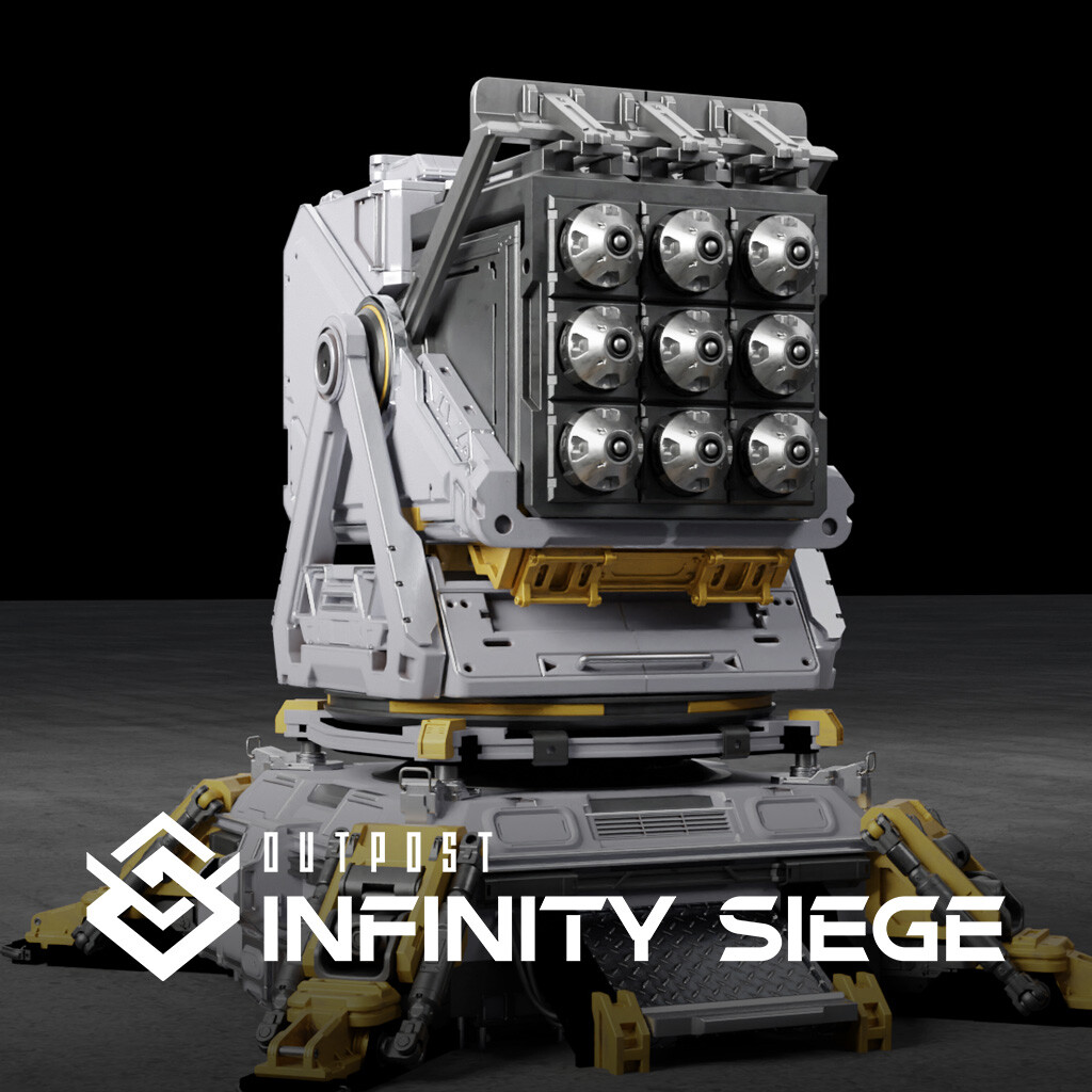 ArtStation - 参与设计重装前哨 Outpost-Infinity Siege -weapon component design1