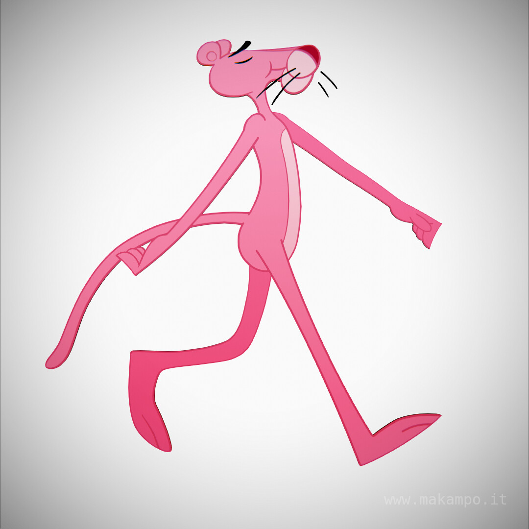 ArtStation - Pink Panther Walk Cycle
