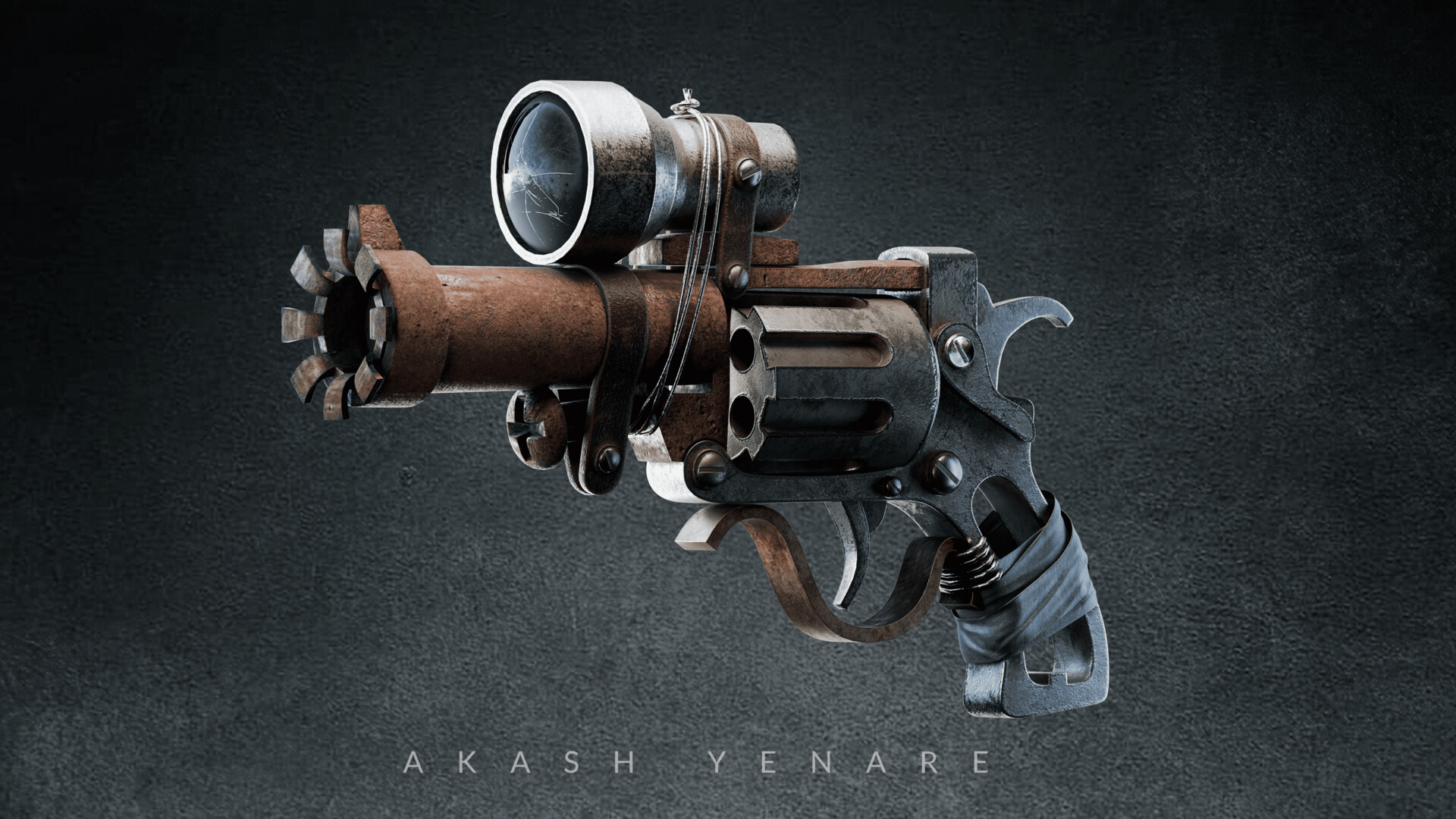 ArtStation - Makeshift Revolver Pistol
