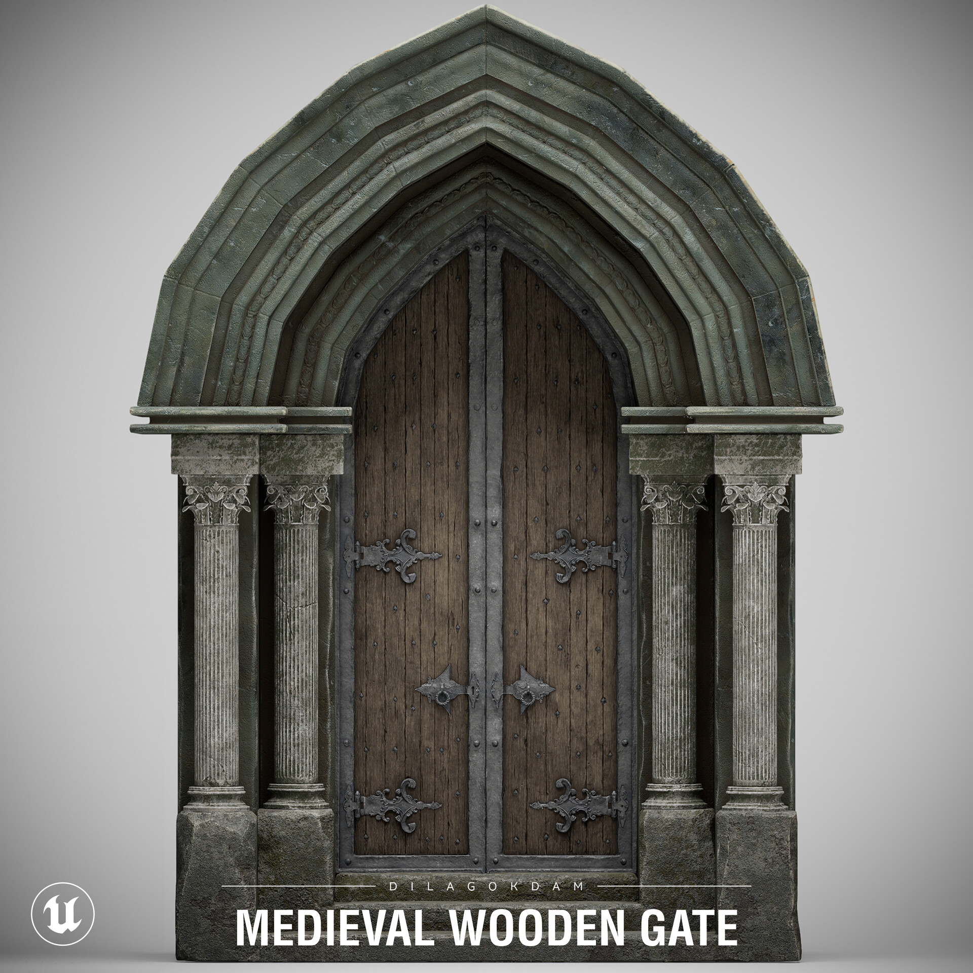 ArtStation - Medieval Wooden Gate