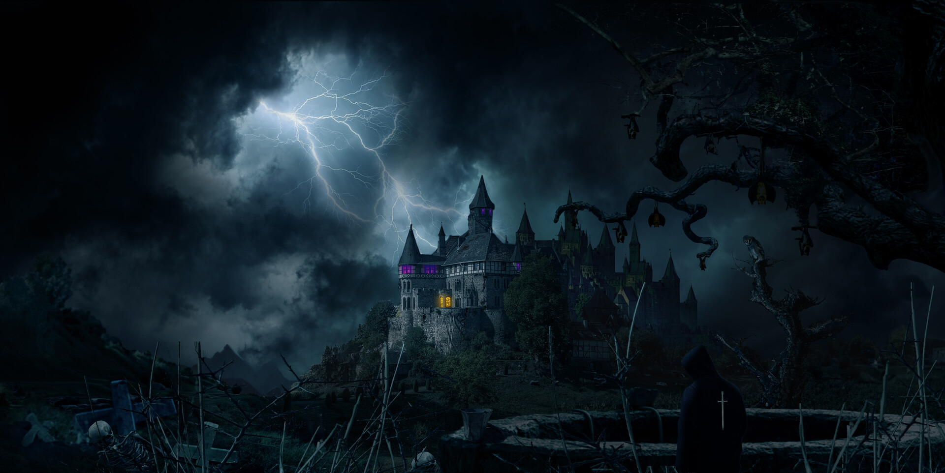 ArtStation - Haunted mysterious castle