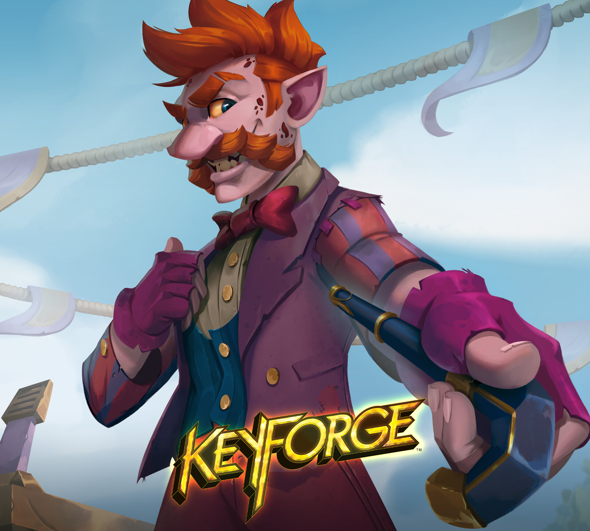ArtStation - Keyforge - Fancy Donavon