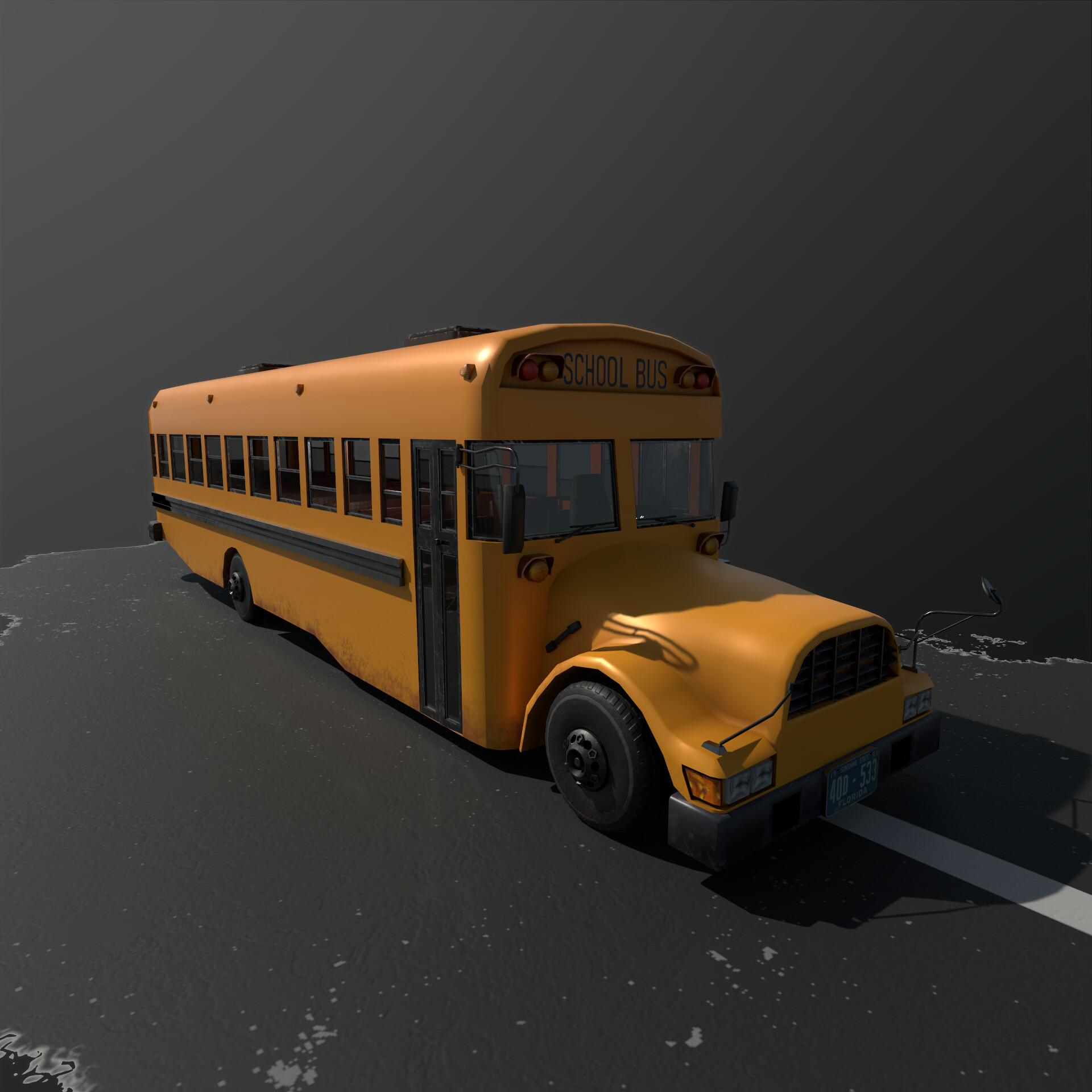 ArtStation - School Bus