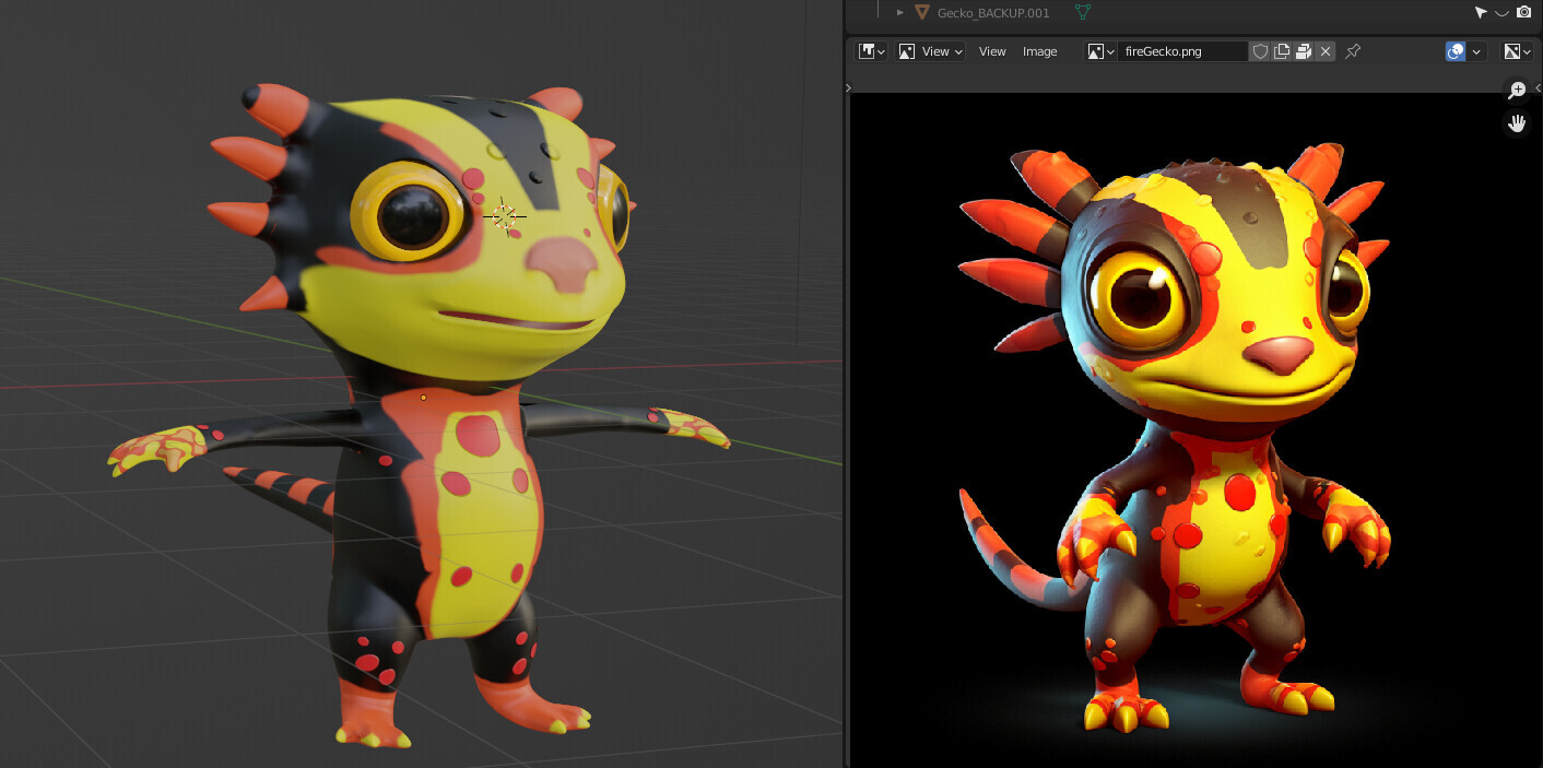 ArtStation - Branded Gecko Game Art