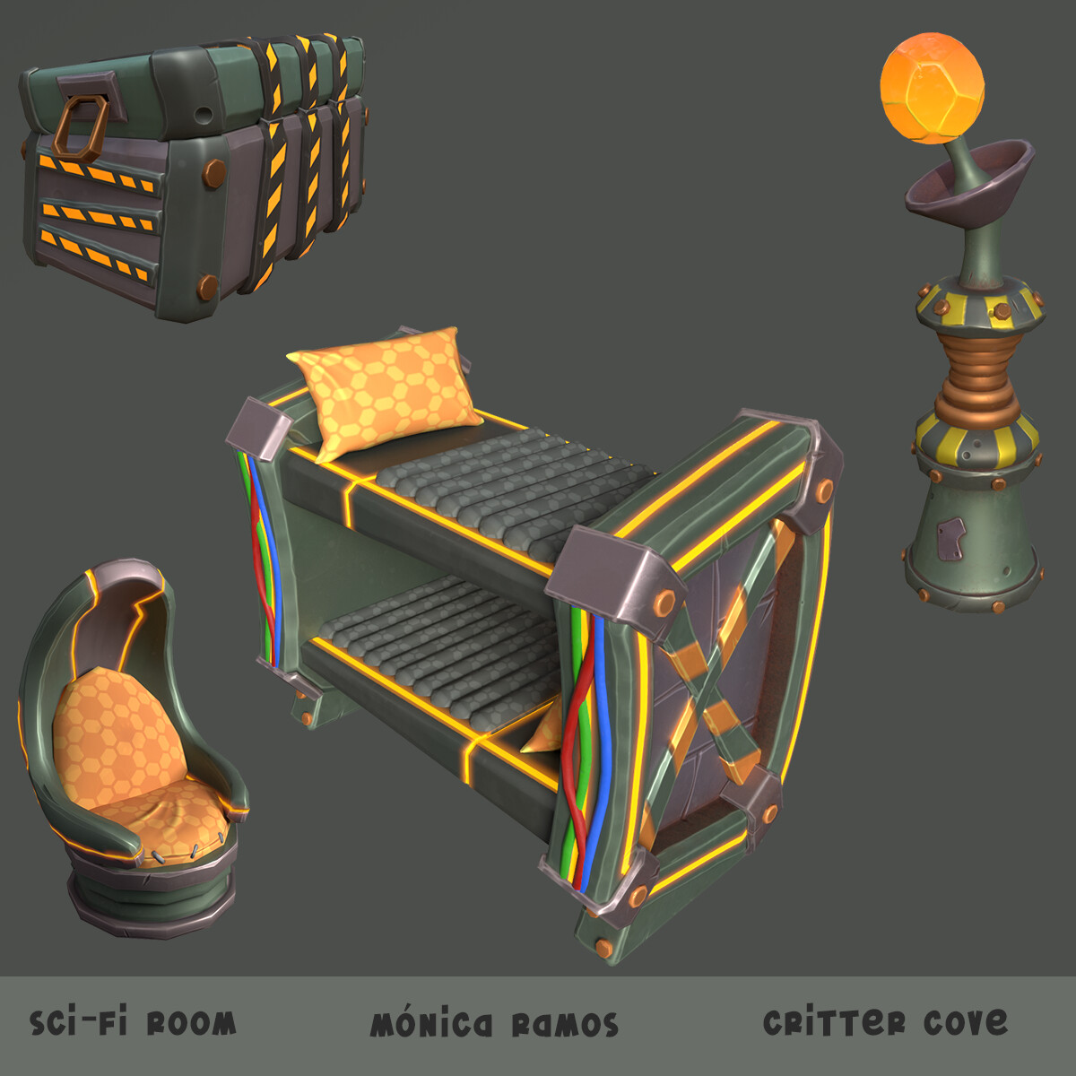 ArtStation - Stylized rooms