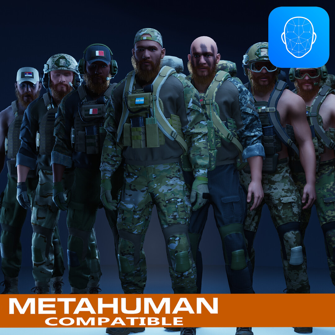 ArtStation - Modular Commando. Metahuman Compatible.