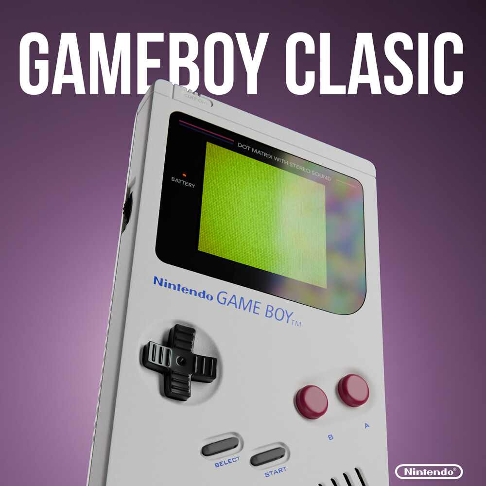 ArtStation - Gameboy Classic