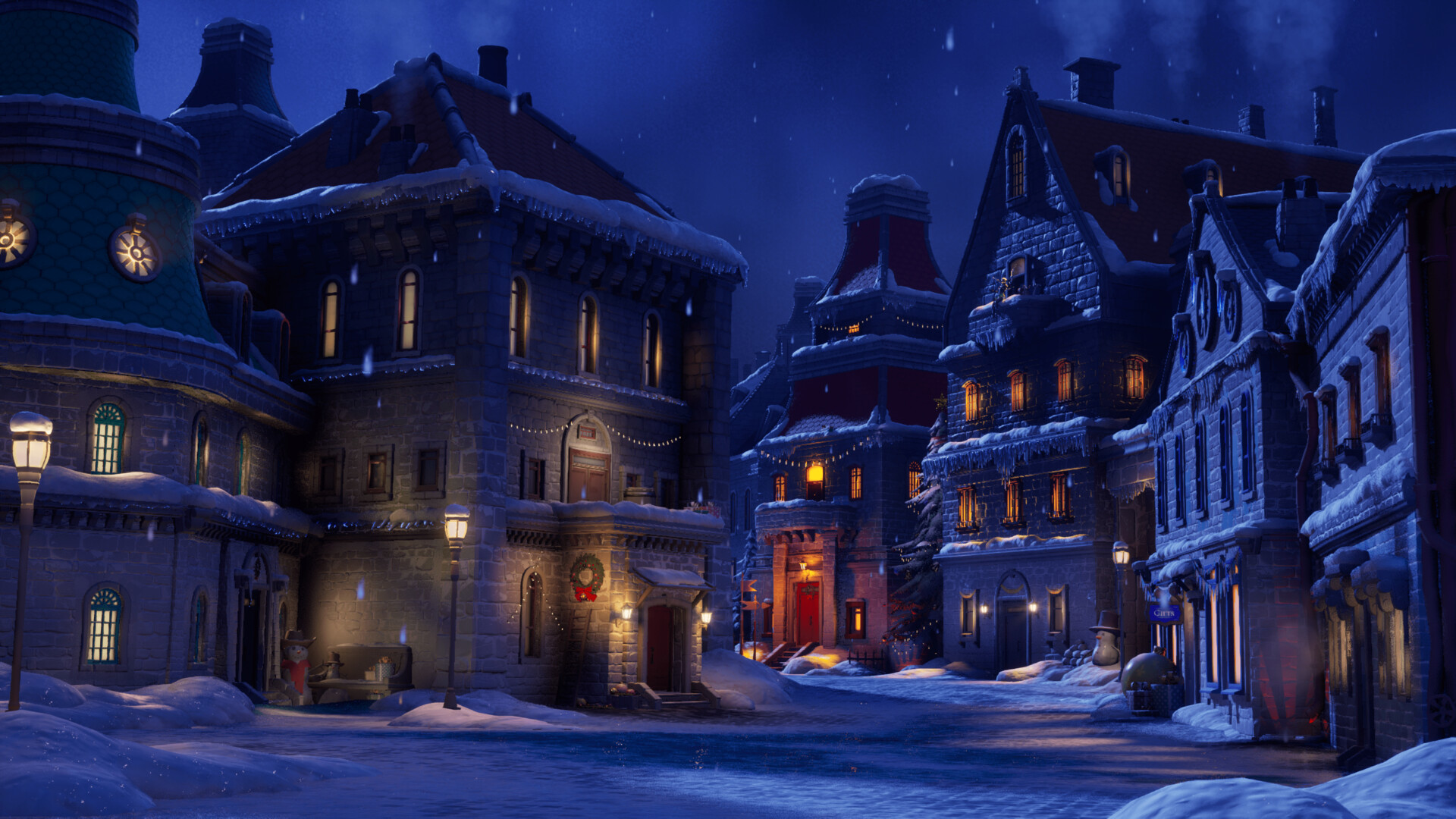 ArtStation - Stylized Winter City