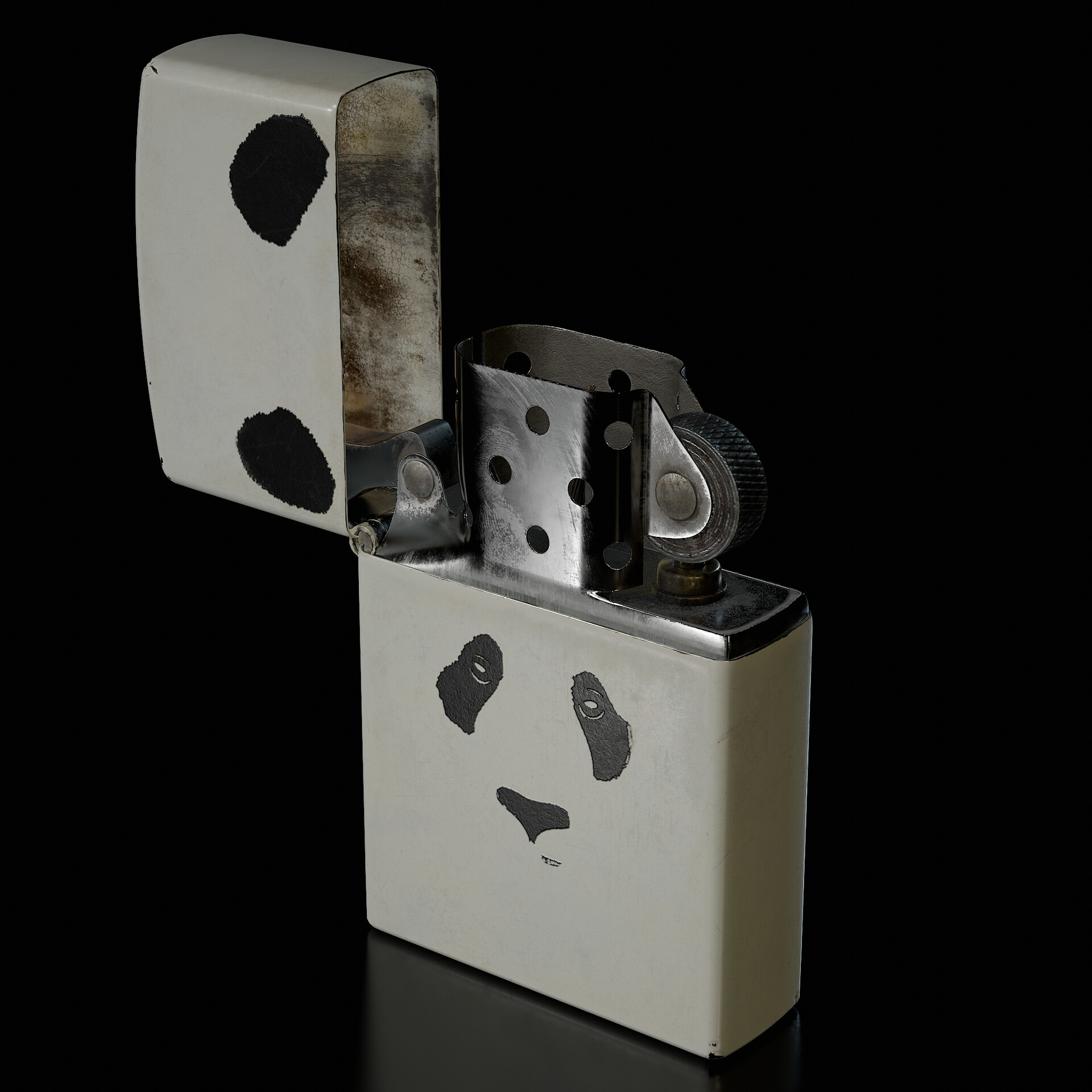 ArtStation - panda zippo lighter