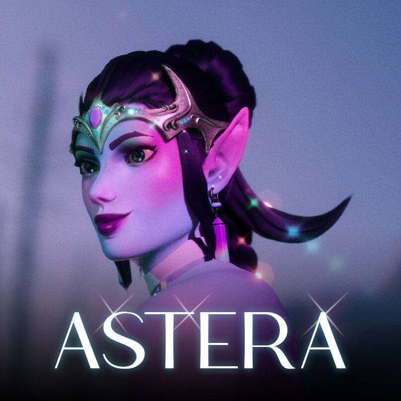ArtStation - Astera - Figure Skater Character art breakdown