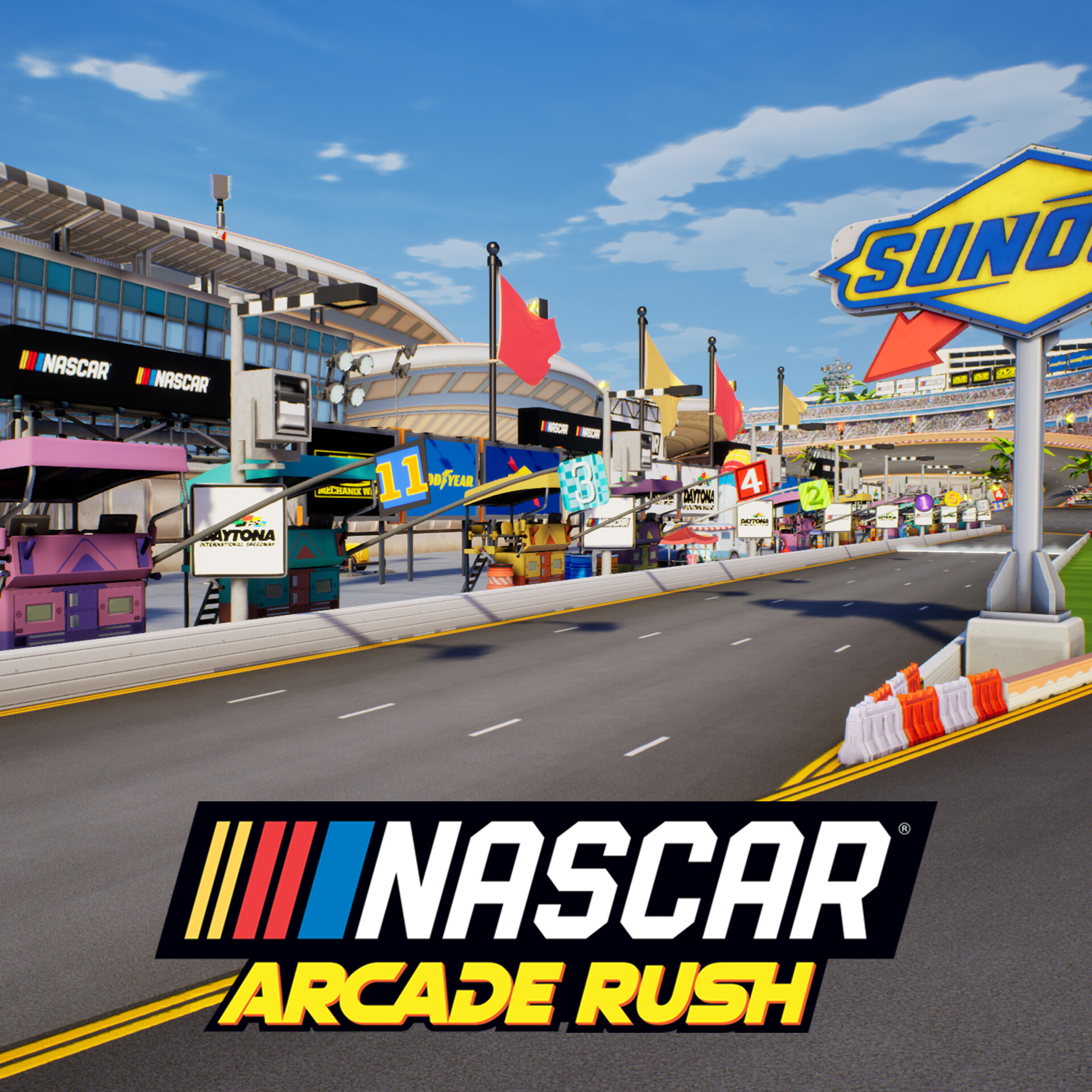 ArtStation - [3D] NASCAR Arcade Rush - Environment & Props