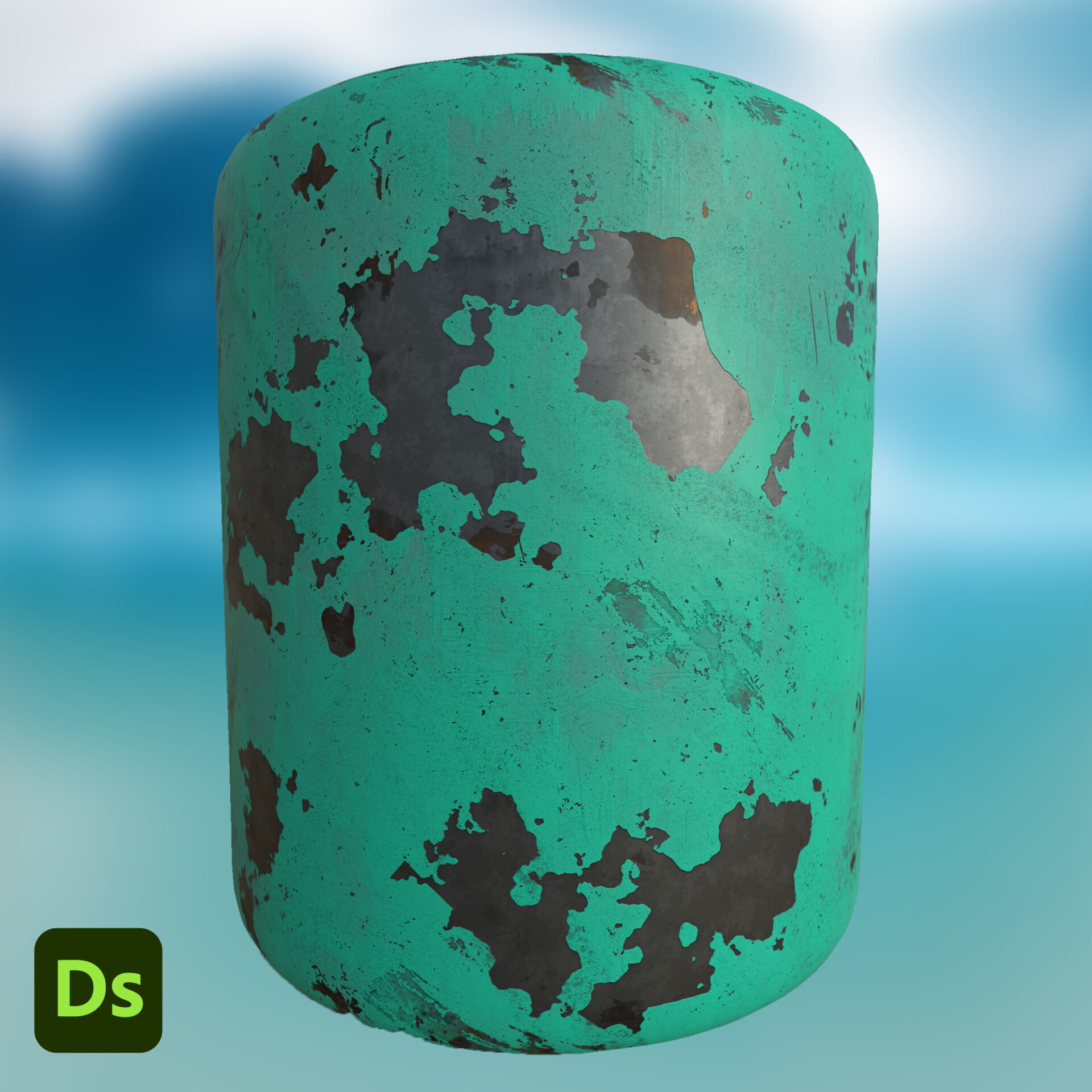 ArtStation - Painted Metal Material