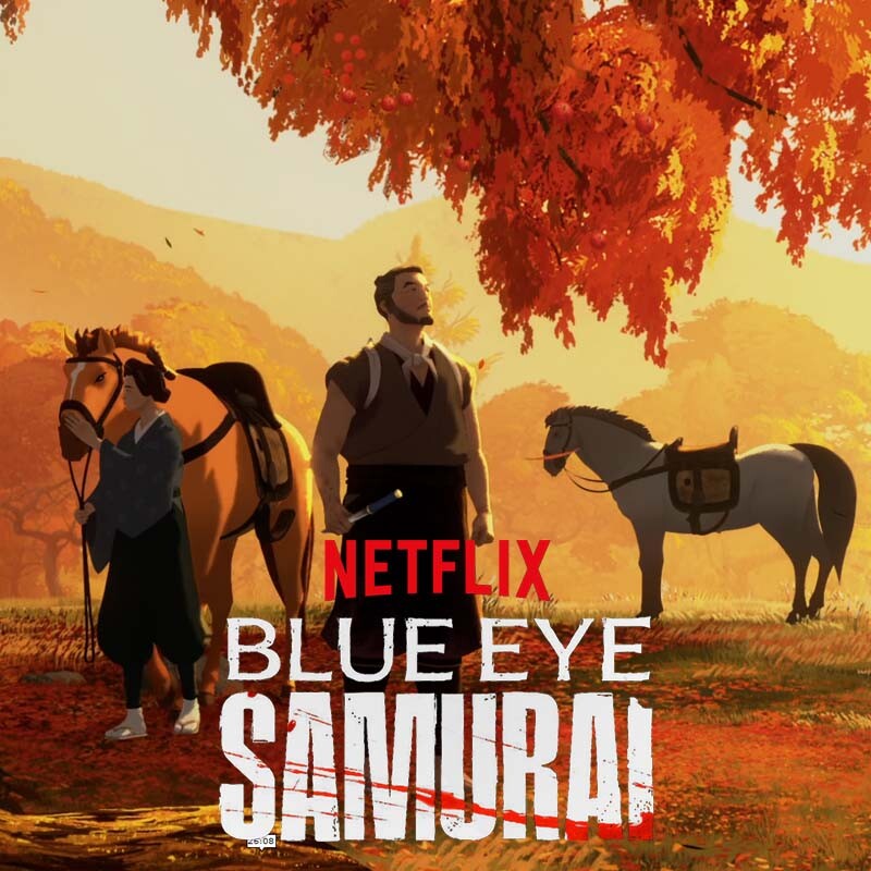 ArtStation - Blue Eye Samurai Backgrounds 01