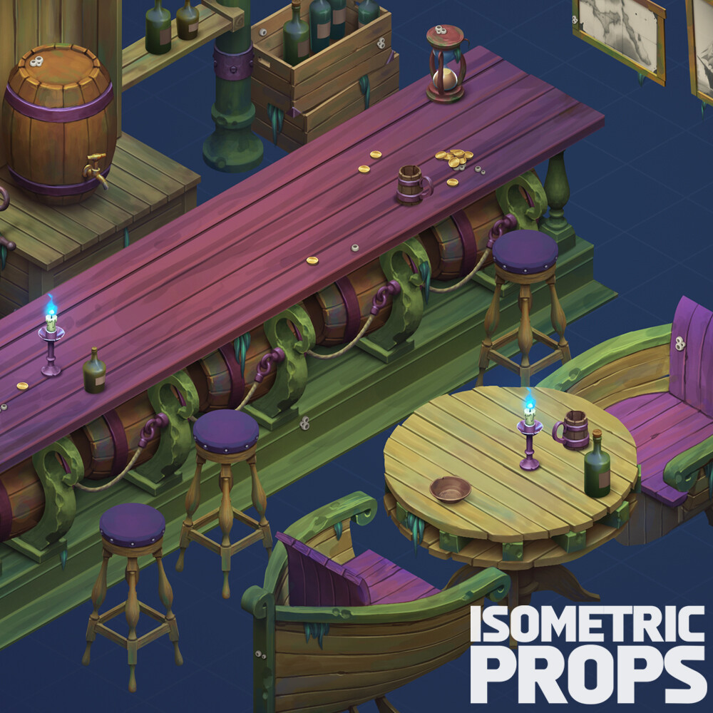 ArtStation - Isometric props