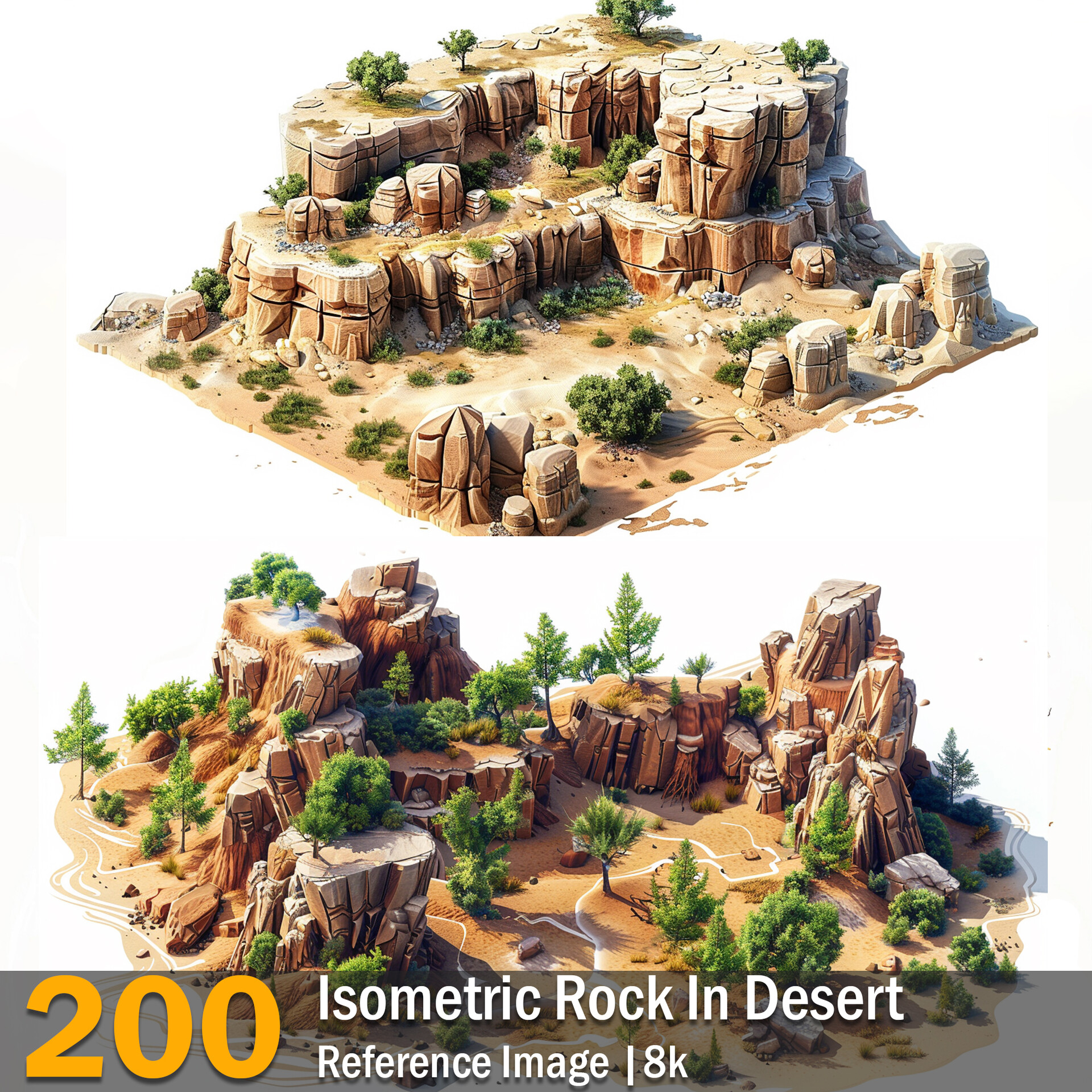 ArtStation - Isometric Rock In Desert | Reference Images | 8k