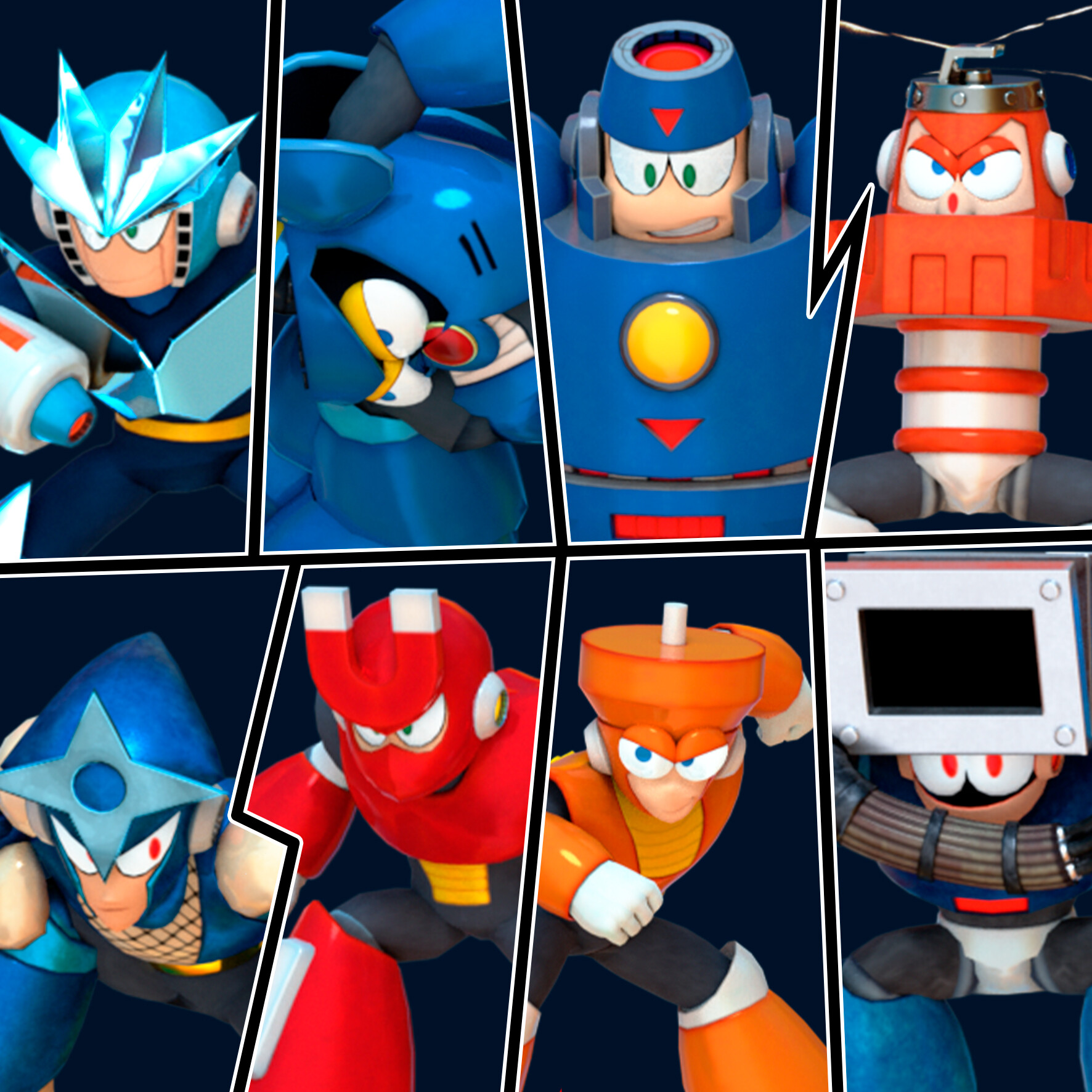 ArtStation - Mega Man Robot Master Intros Fan Animation