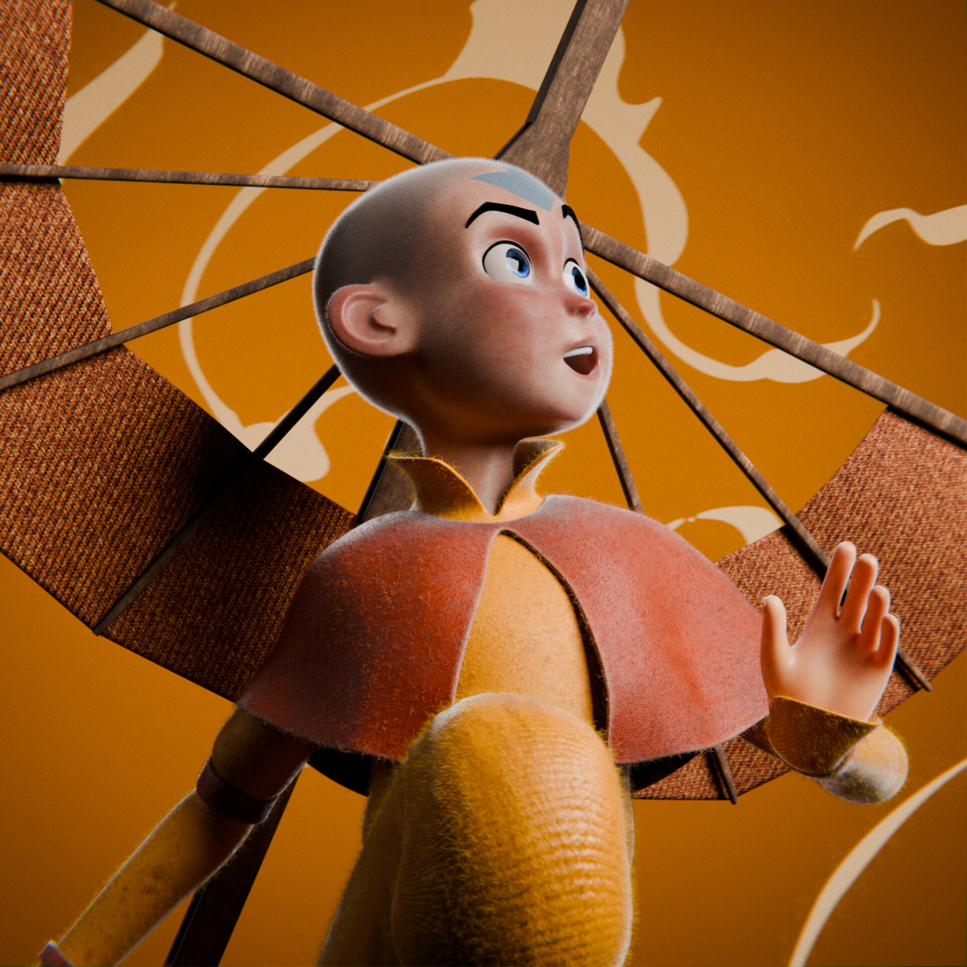 ArtStation - Aang - Avatar: The last Air Bender- FanArt