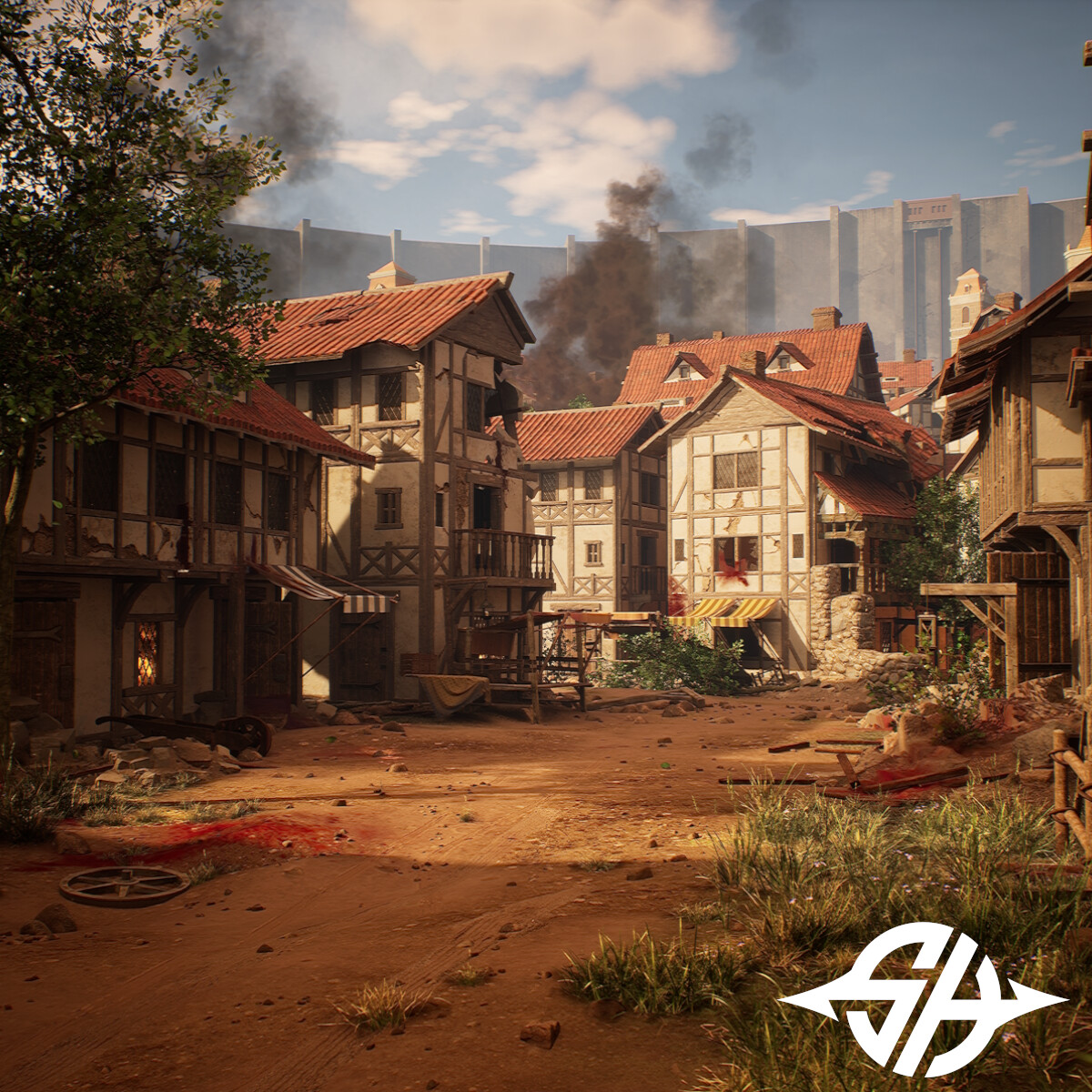 ArtStation - Fantasy Medieval City Environment