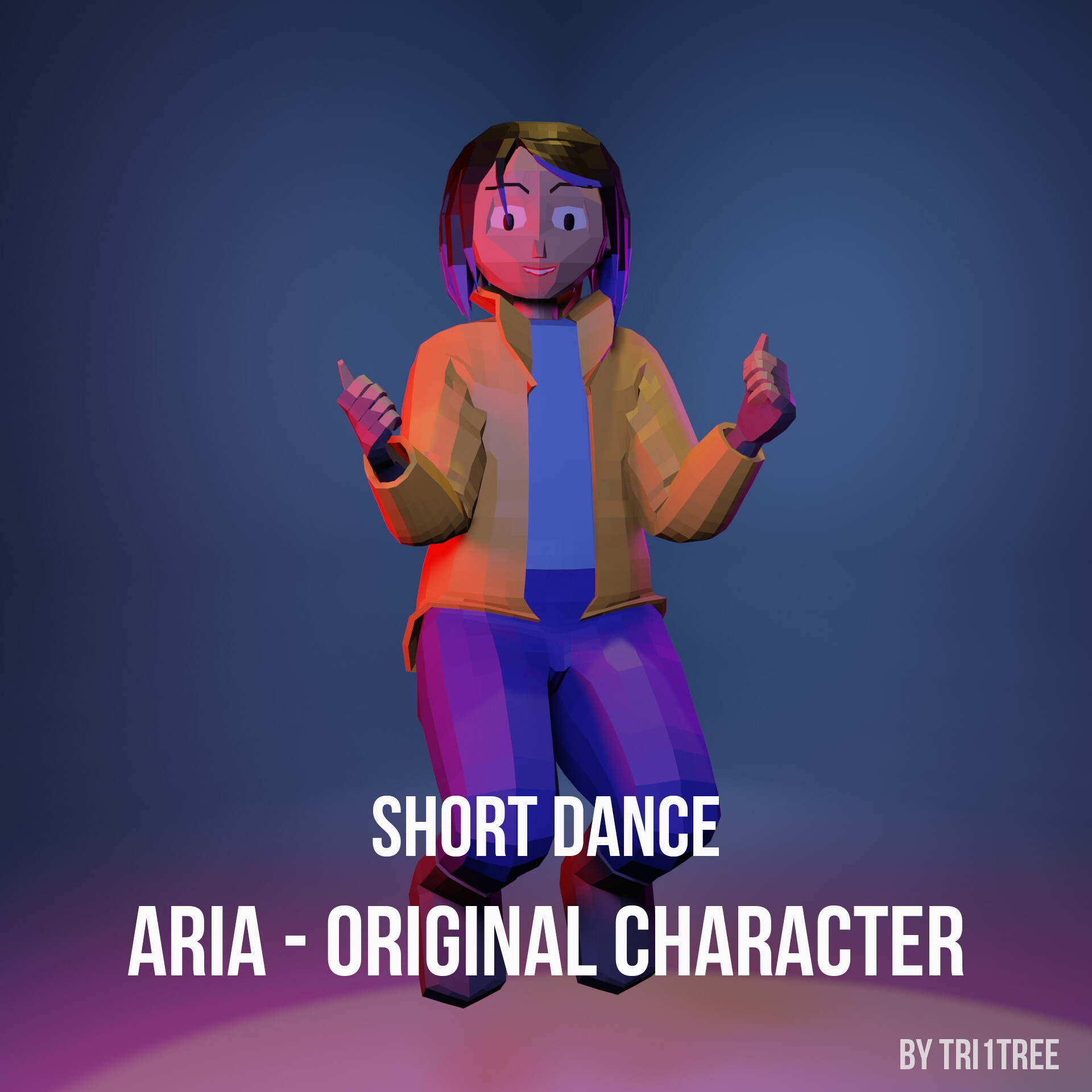 ArtStation - Aria . Original Character LowPoly