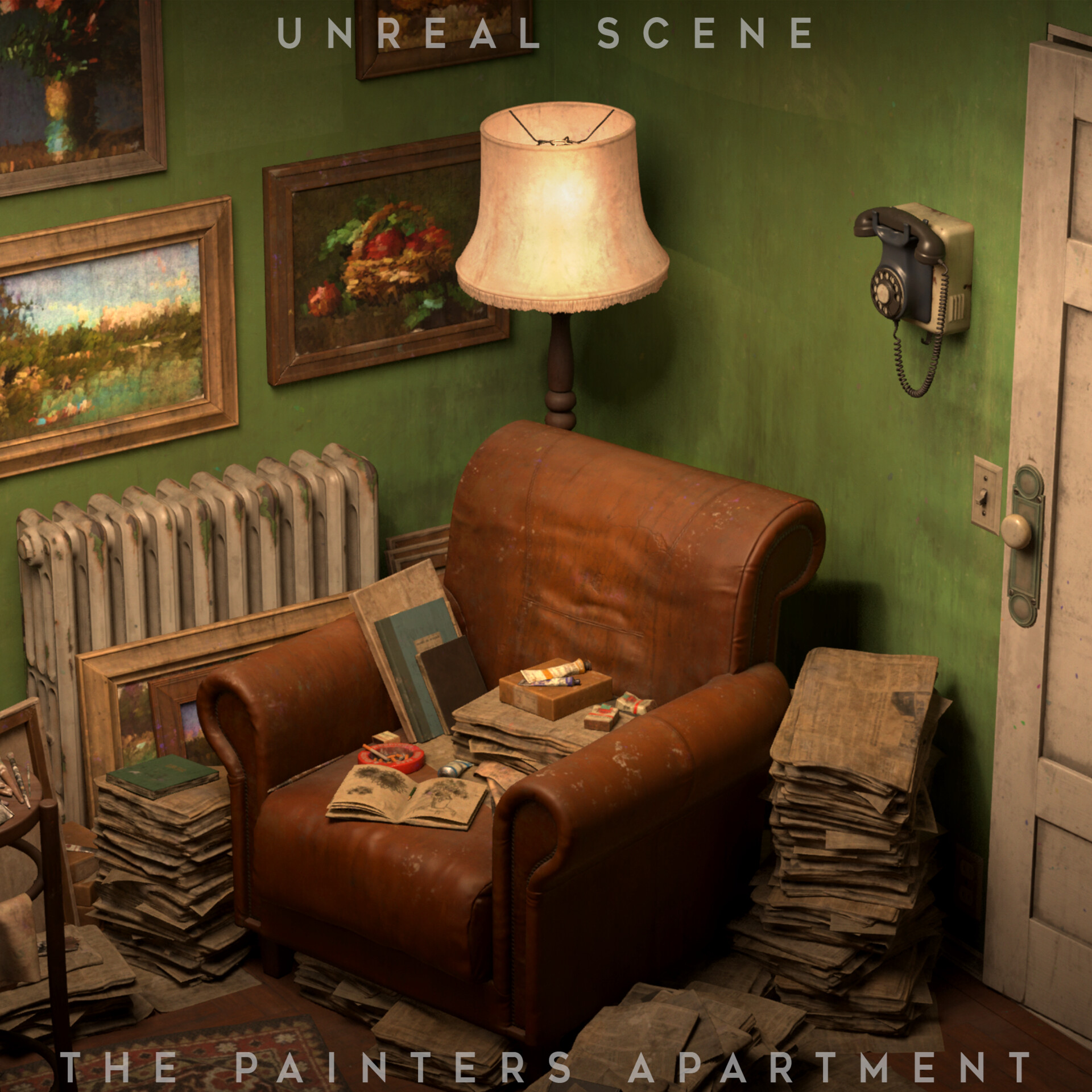 ArtStation - The Painter's Apartment