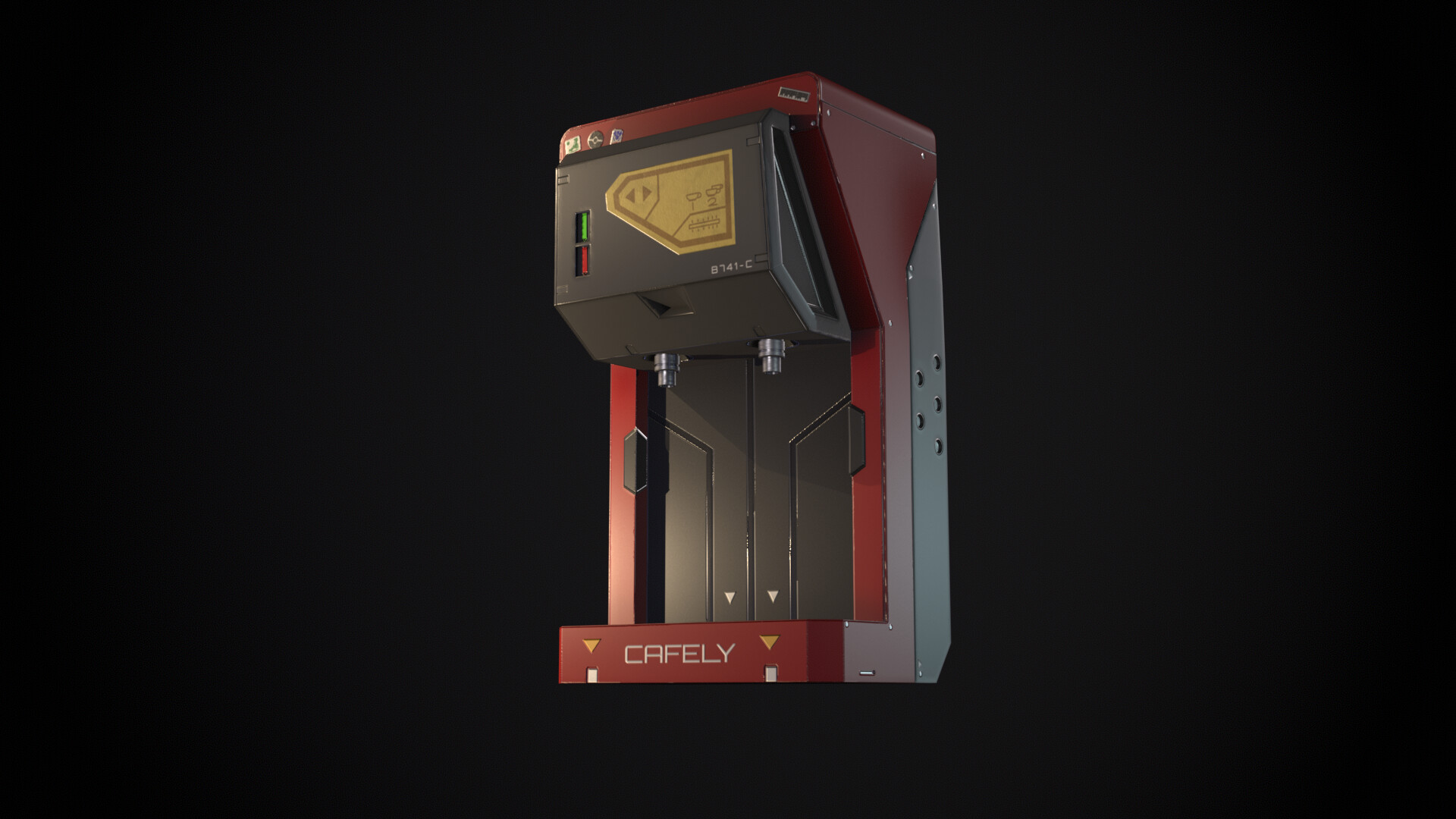 ArtStation - Sci-Fi Coffee Machine