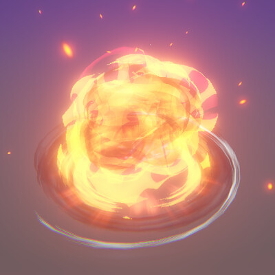 ArtStation - Stylized Fire Spell VFX