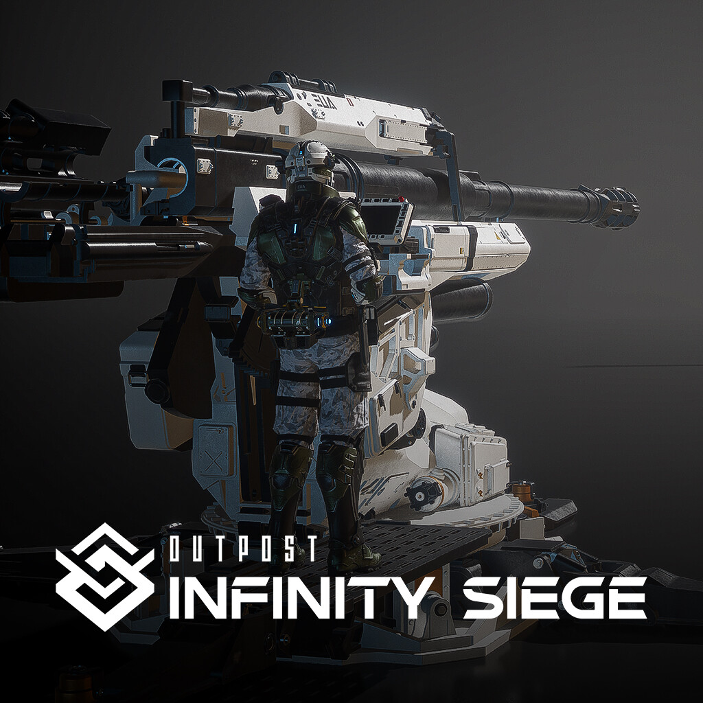 ArtStation - Outpost: Infinity Siege《重装前哨》-Old cannon, modified cannon