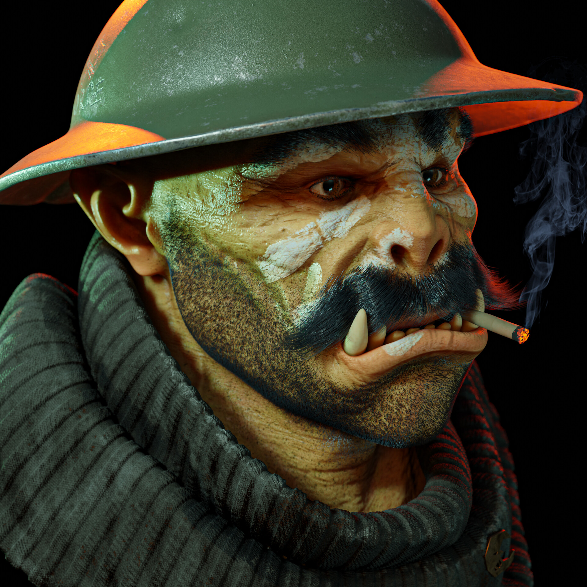 ArtStation - Orc of Horde in WW1